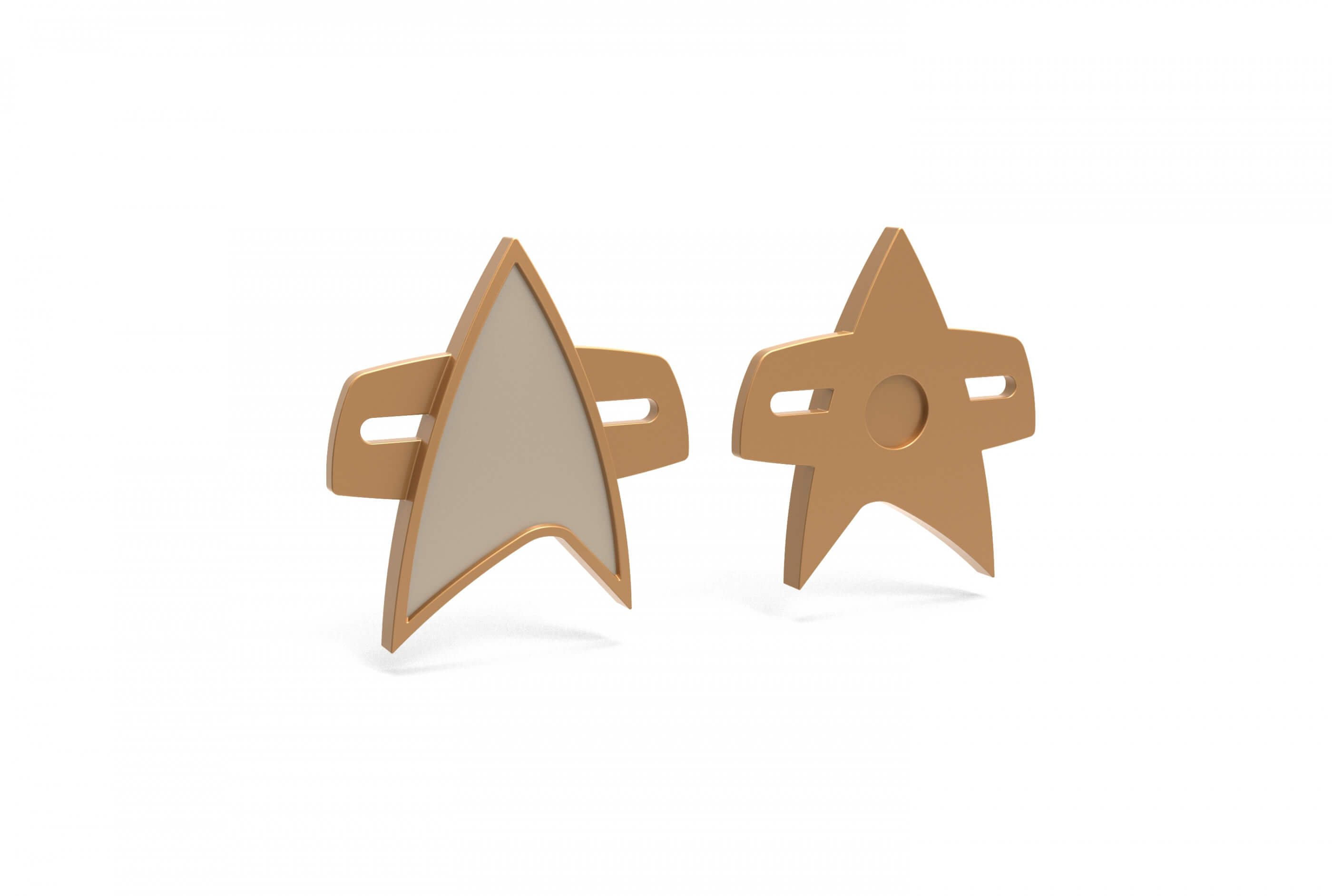 Star Trek Badge Voyager - 3D Model by 3dsldworks