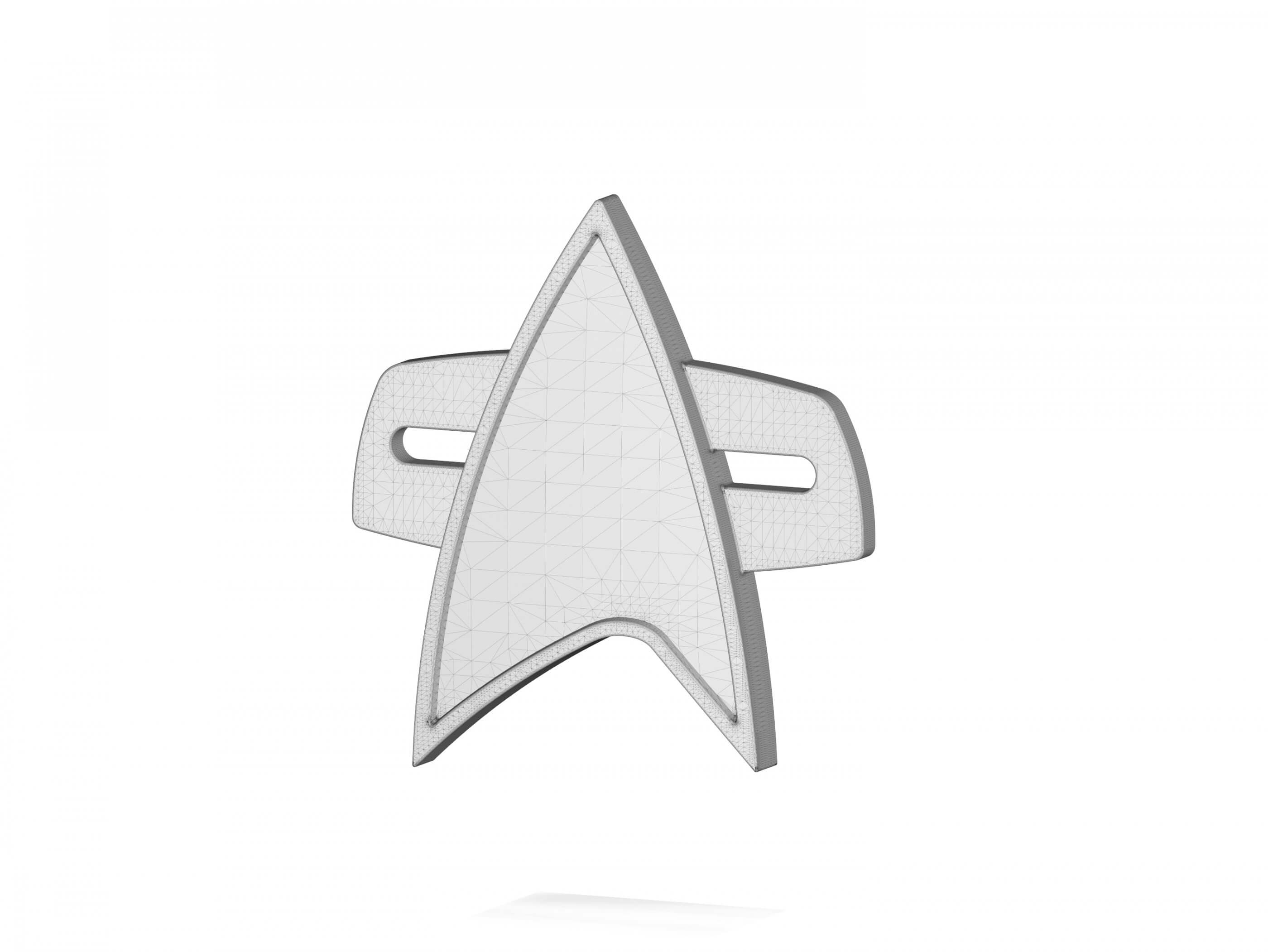 Star Trek Badge Voyager - 3D Model by 3dsldworks