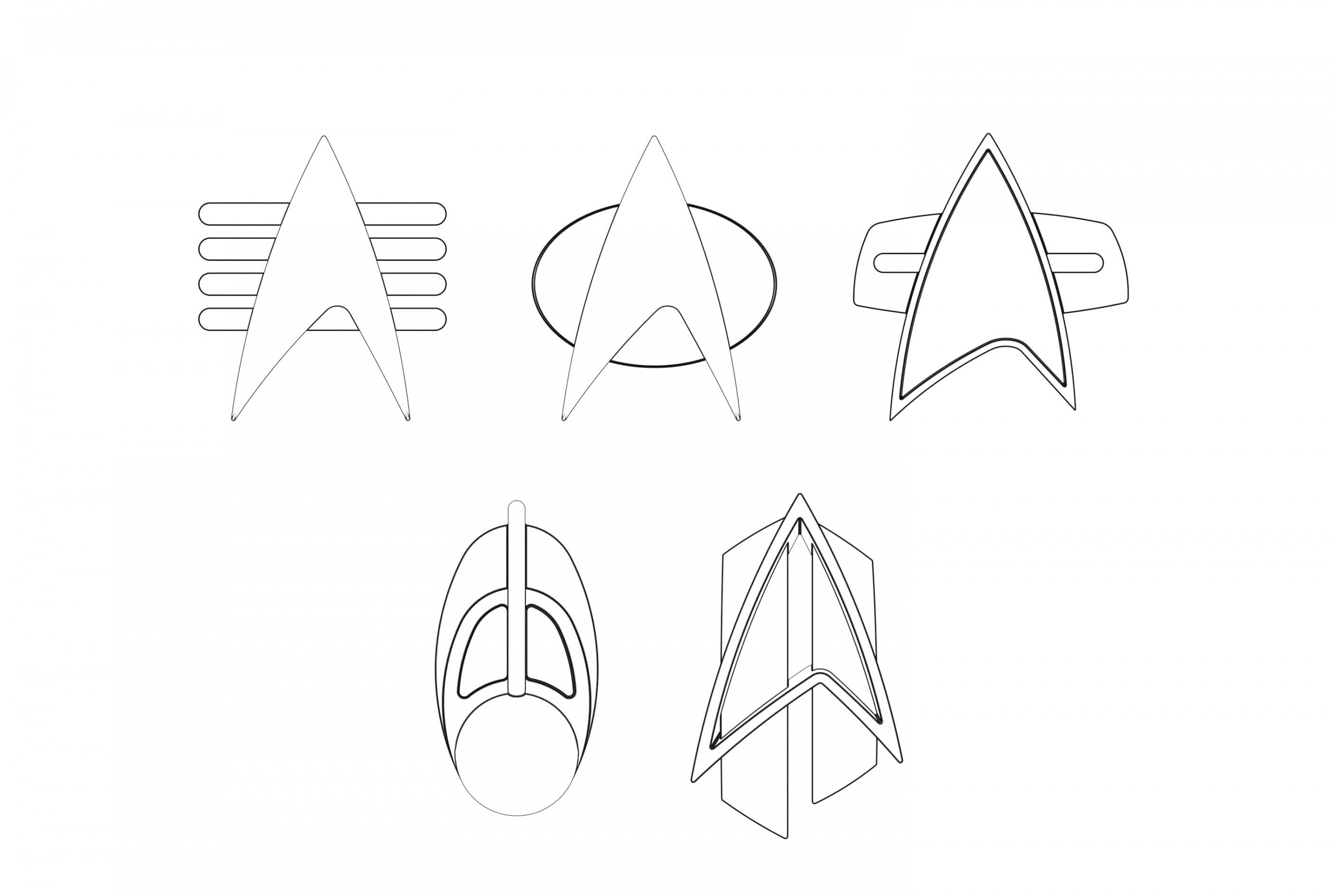 Star Trek Badge Template