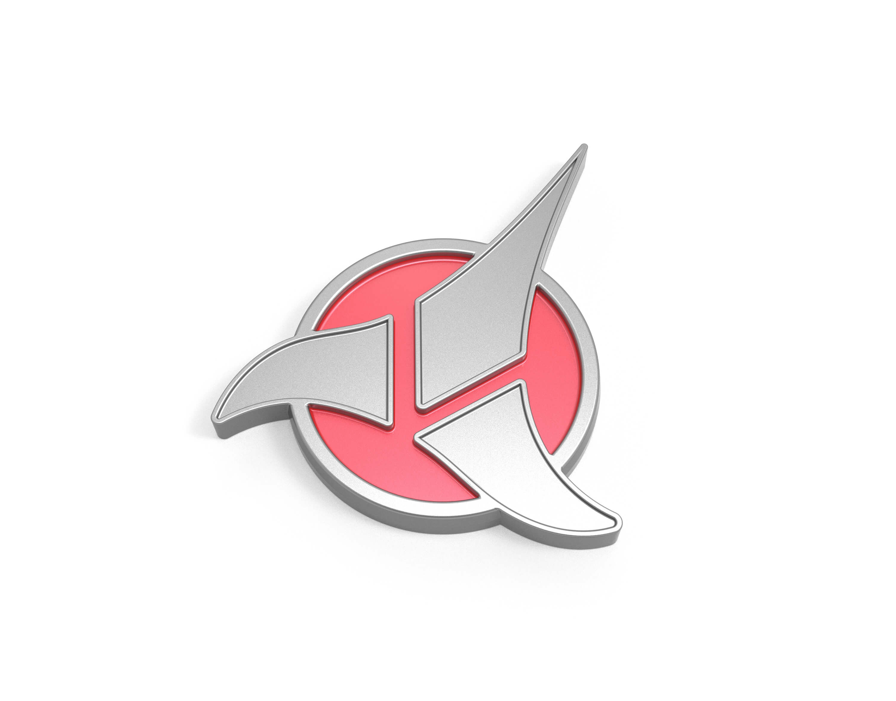 Star Trek Klingon Badge - 3D Print Model by 3dsldworks