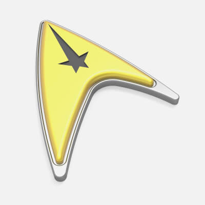 Star Trek Strange New Worlds Badge: Command - 3D Model by 3dsldworks