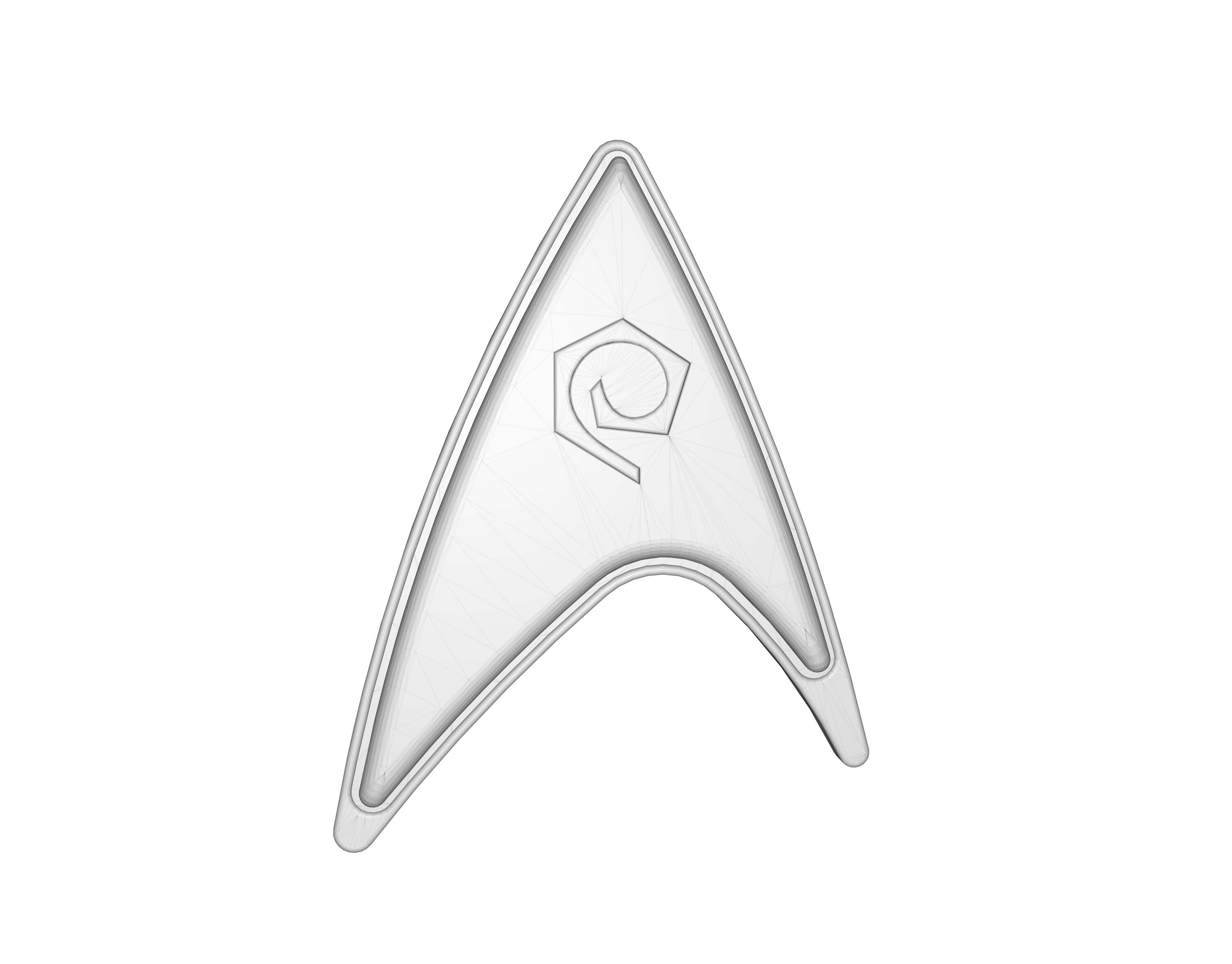 Star Trek Strange New Worlds Badge: Operations - 3D Model by 3dsldworks