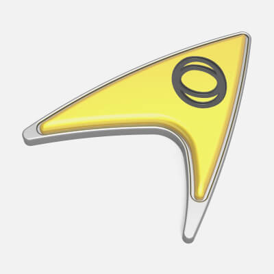 Star Trek Strange New Worlds Badge: Sciences - 3D Model by 3dsldworks