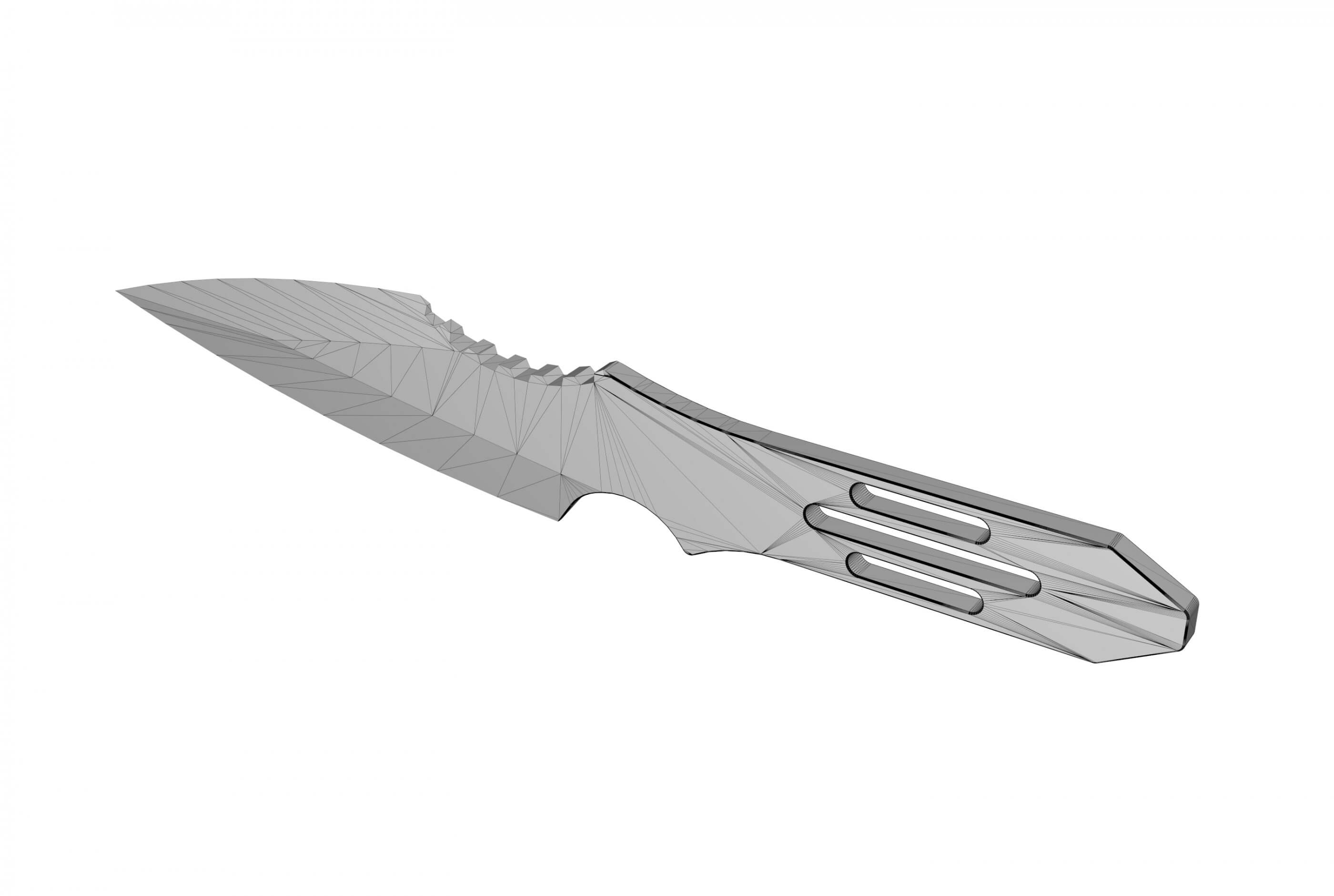 Throwing Knife - 3D Model by 3dsldworks