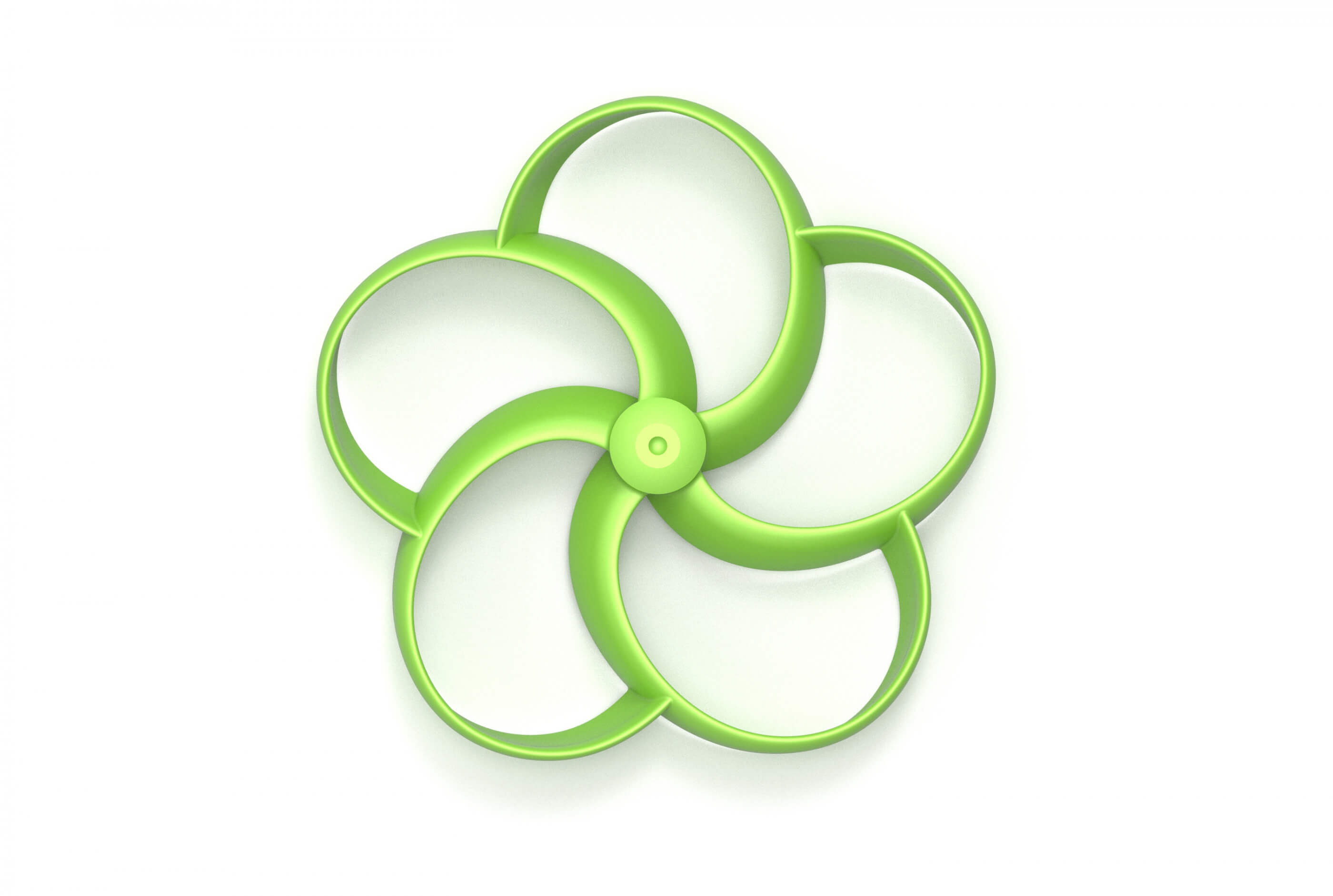 Toroidal Drone Propeller - 5 Blades 3D Model by 3dsldworks