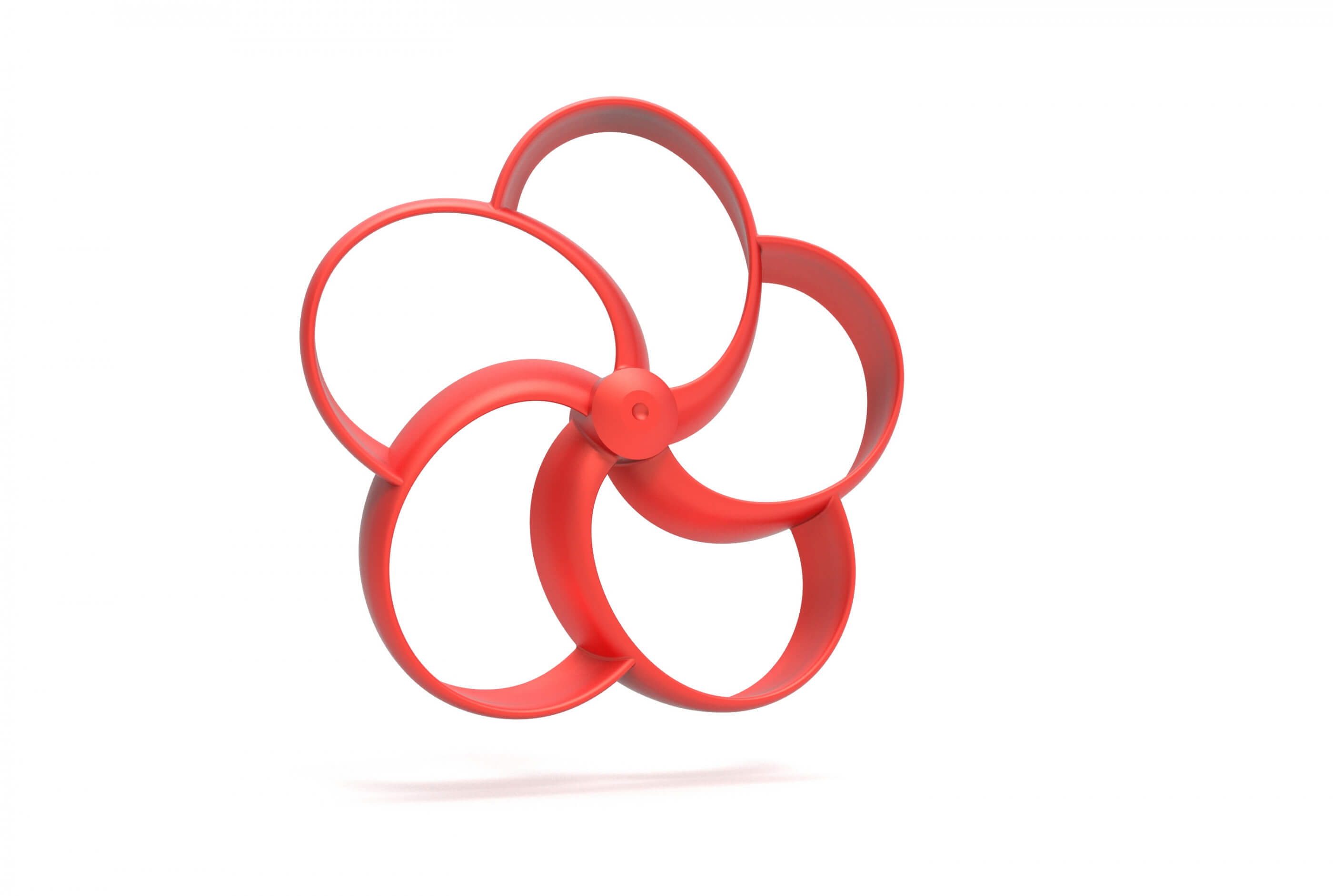 Toroidal Drone Propeller - 5 Blades 3D Model by 3dsldworks