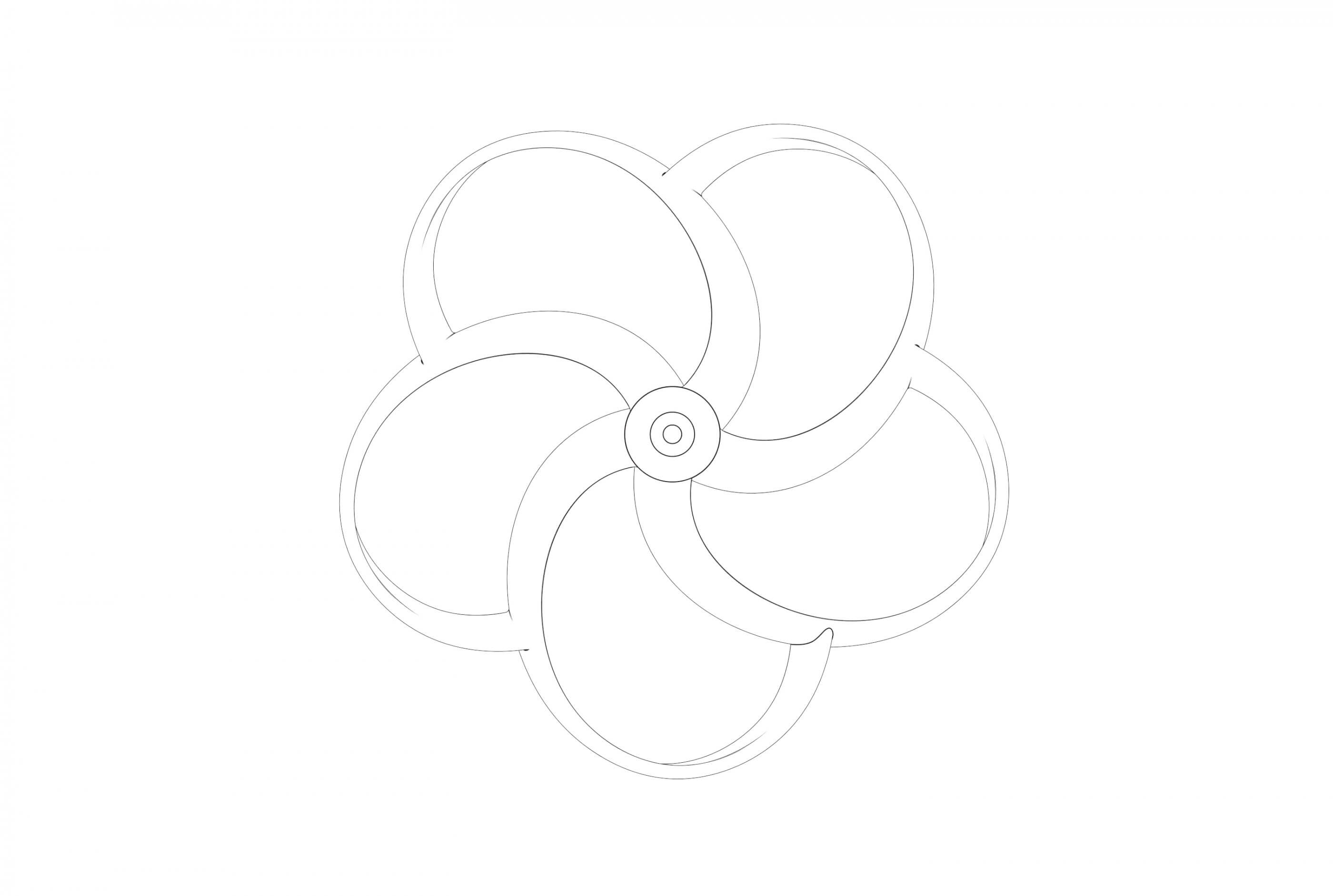 Toroidal Drone Propeller - 5 Blades 3D Model by 3dsldworks