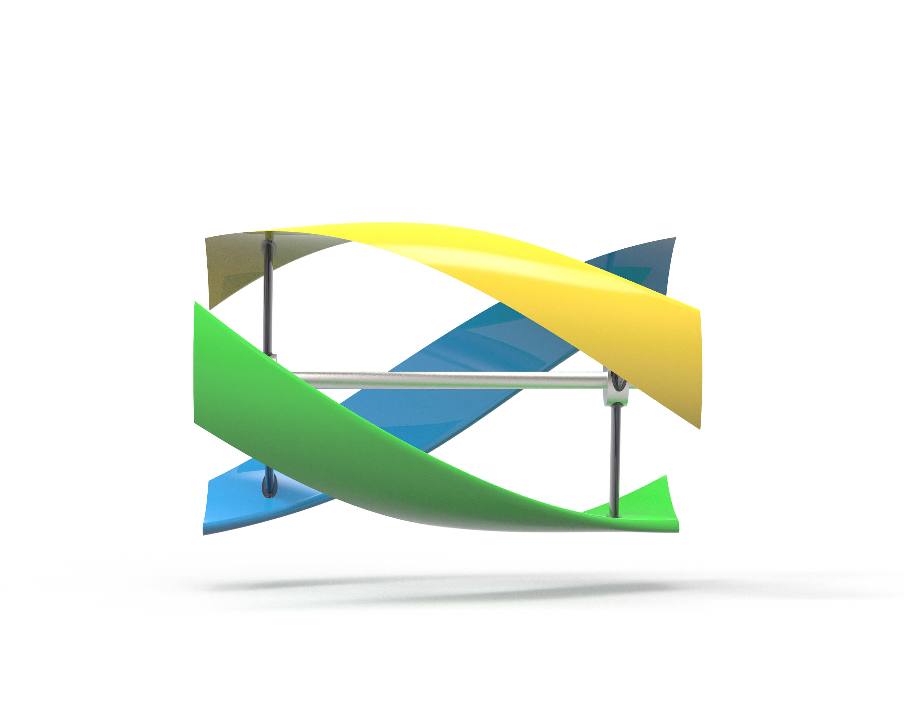 Vertical Wind Turbine - 3D Model by 3dsldworks