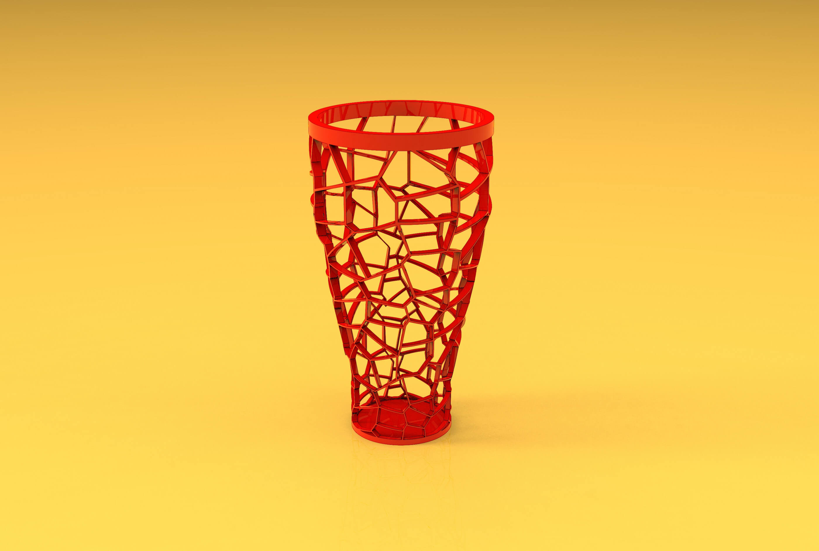 Voronoi Vase - 3D Print Model by 3dsldworks
