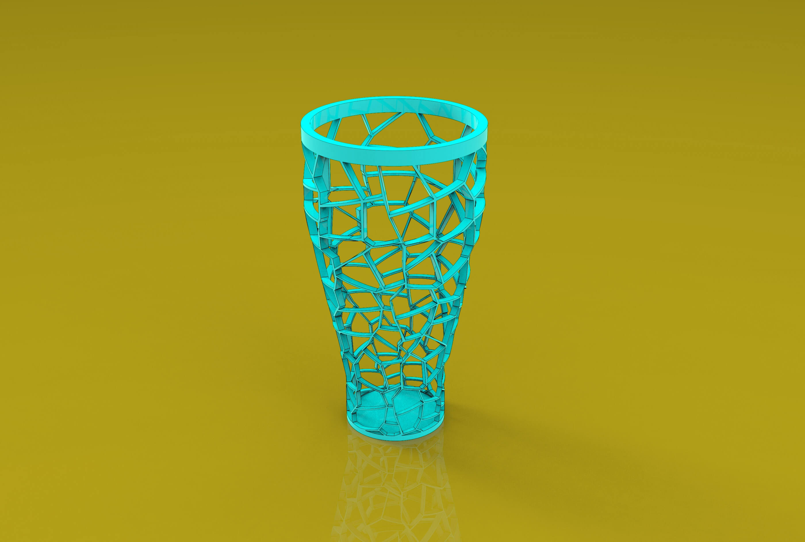 Voronoi Vase - 3D Print Model by 3dsldworks