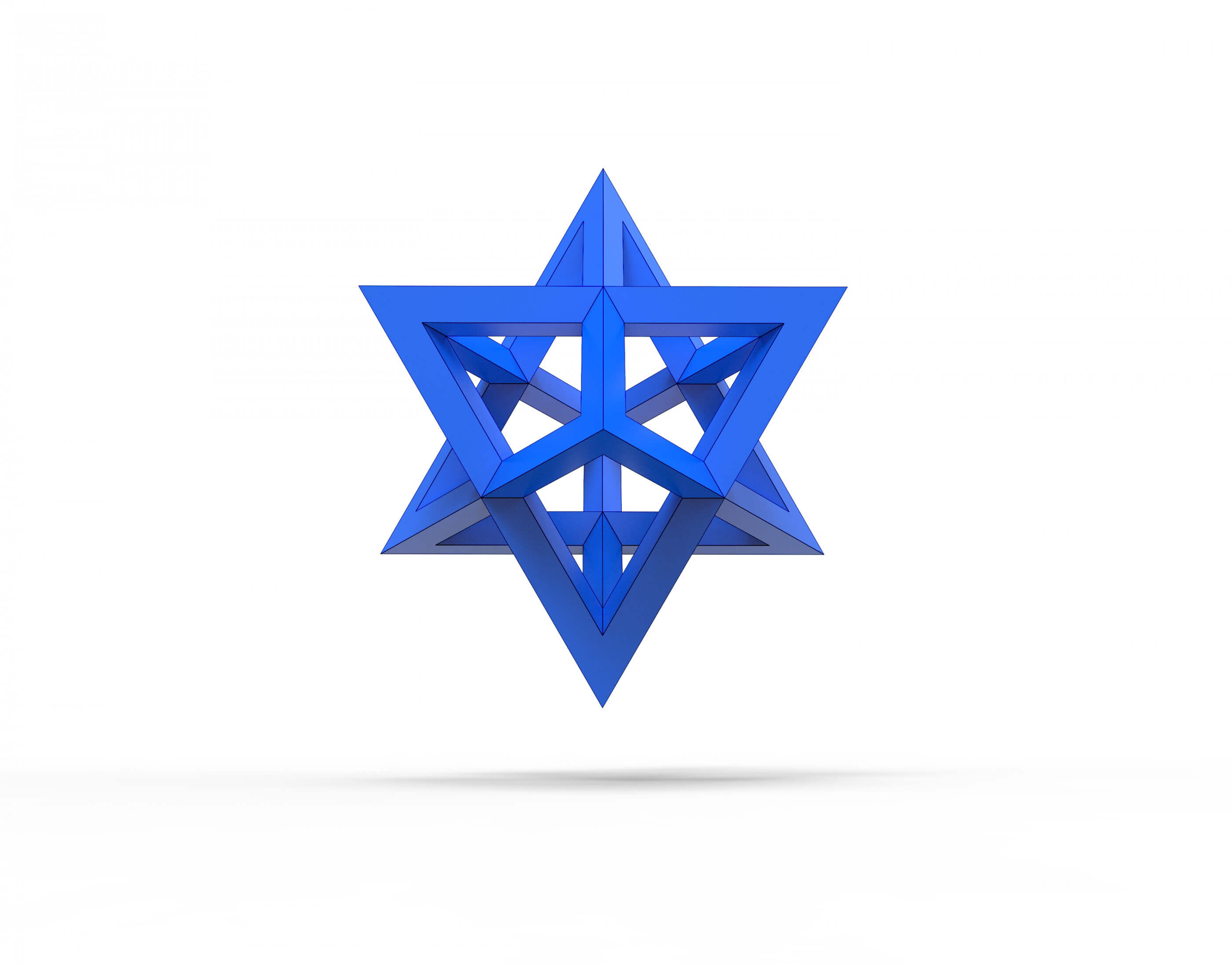 Wireframe Merkaba Star - 3D Model by 3dsldworks
