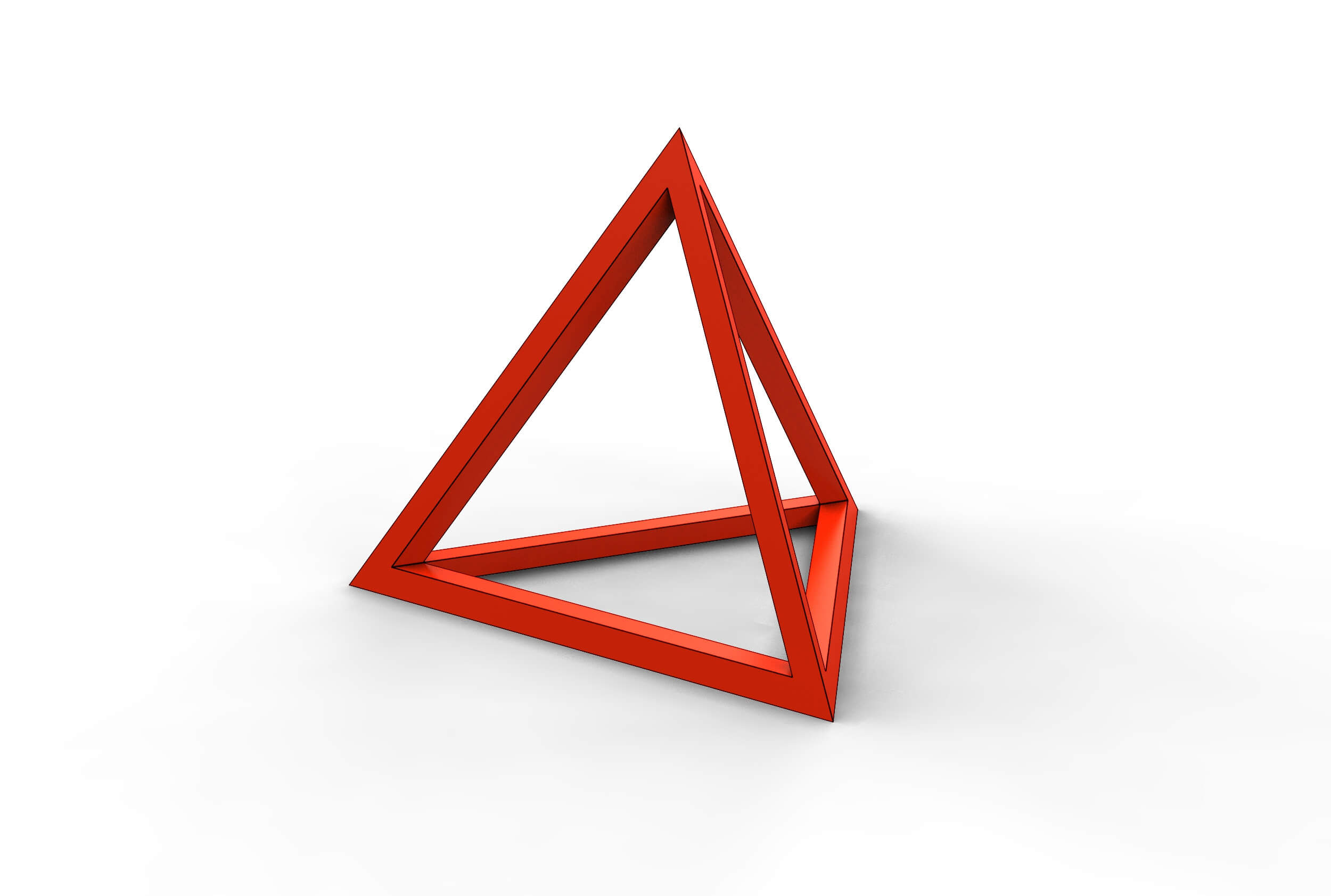 Wireframe Pyramid - 3D Model by 3dsldworks