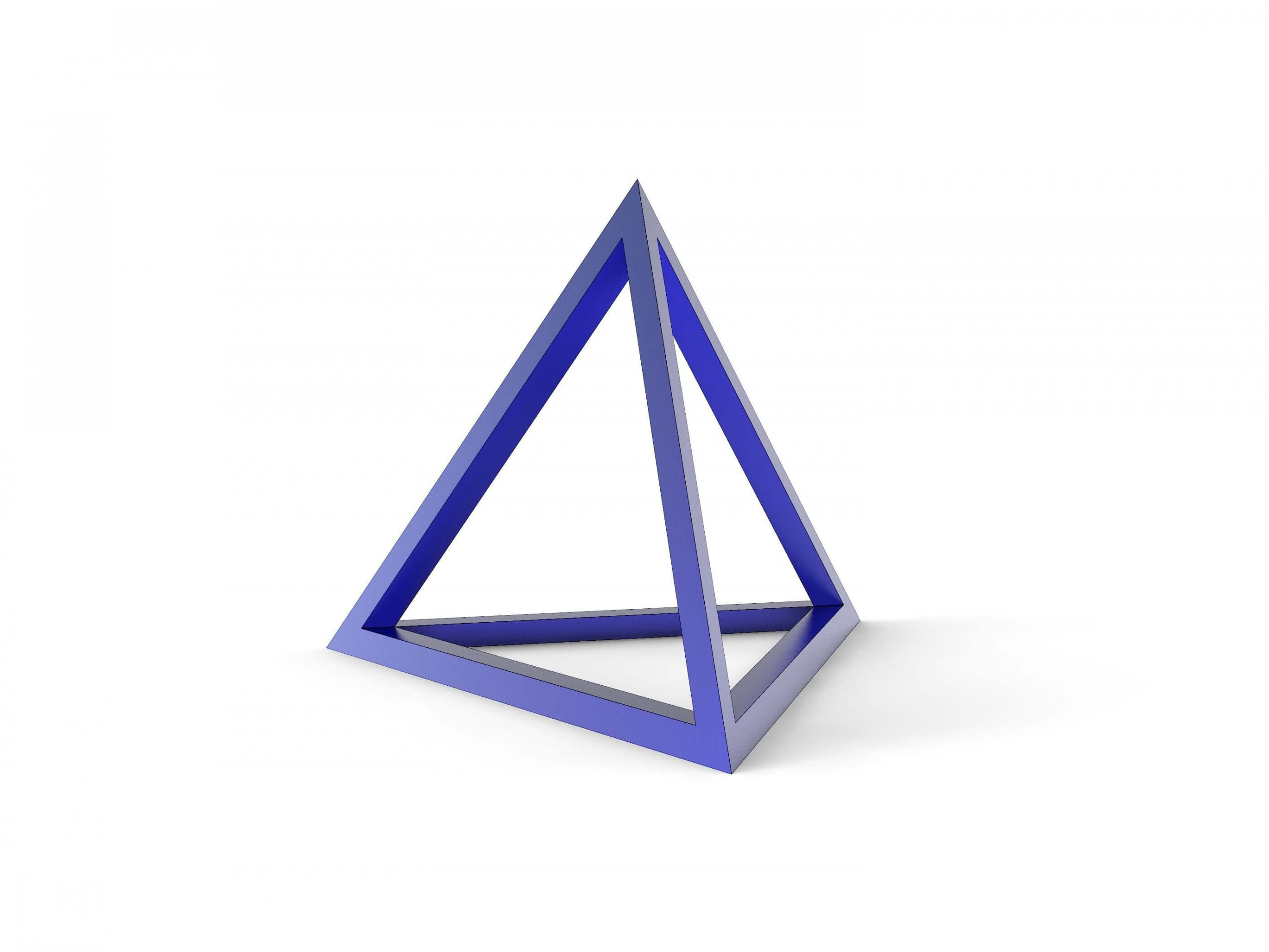Wireframe Pyramid - 3D Model by 3dsldworks