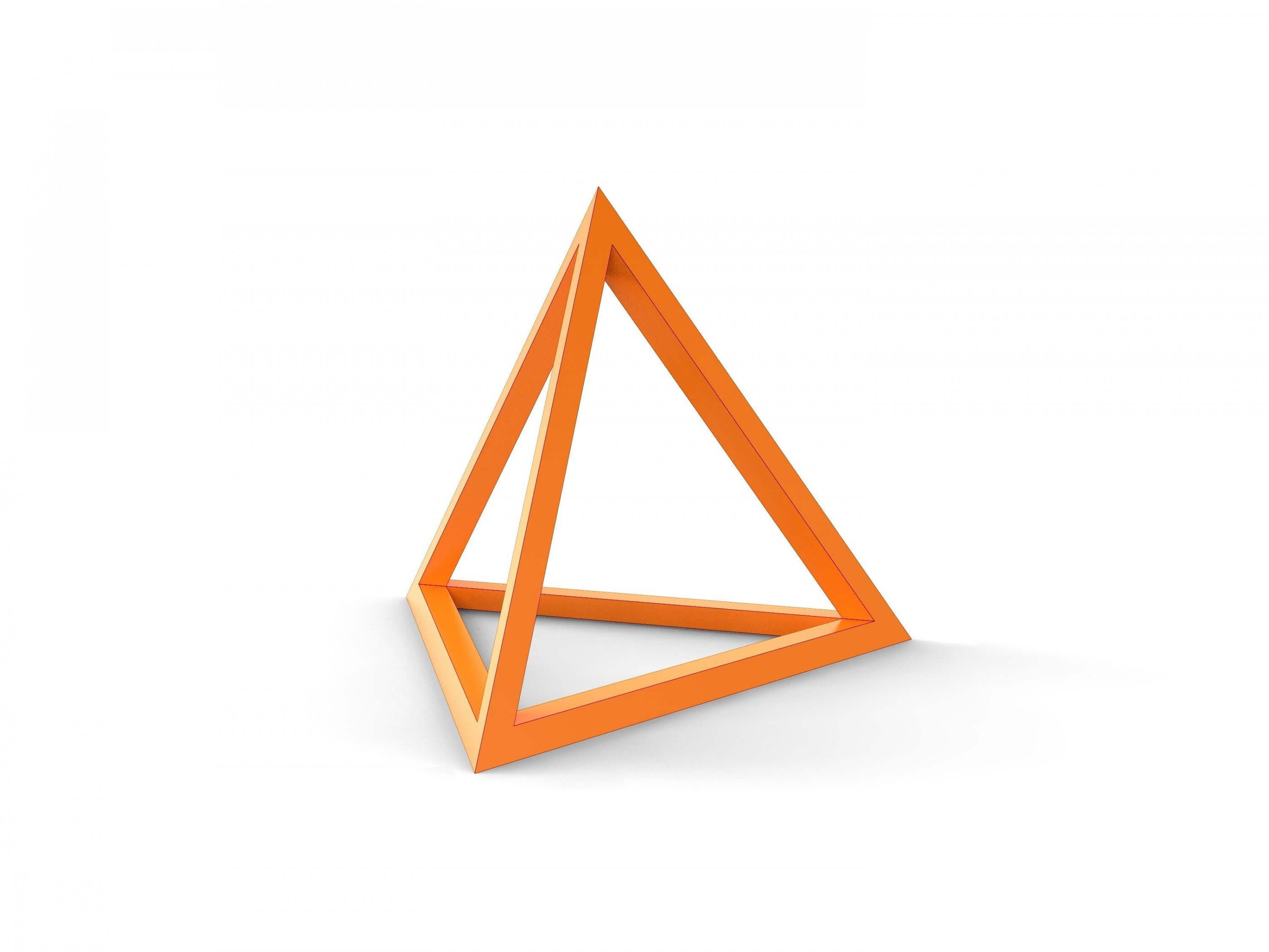 Wireframe Pyramid - 3D Model by 3dsldworks