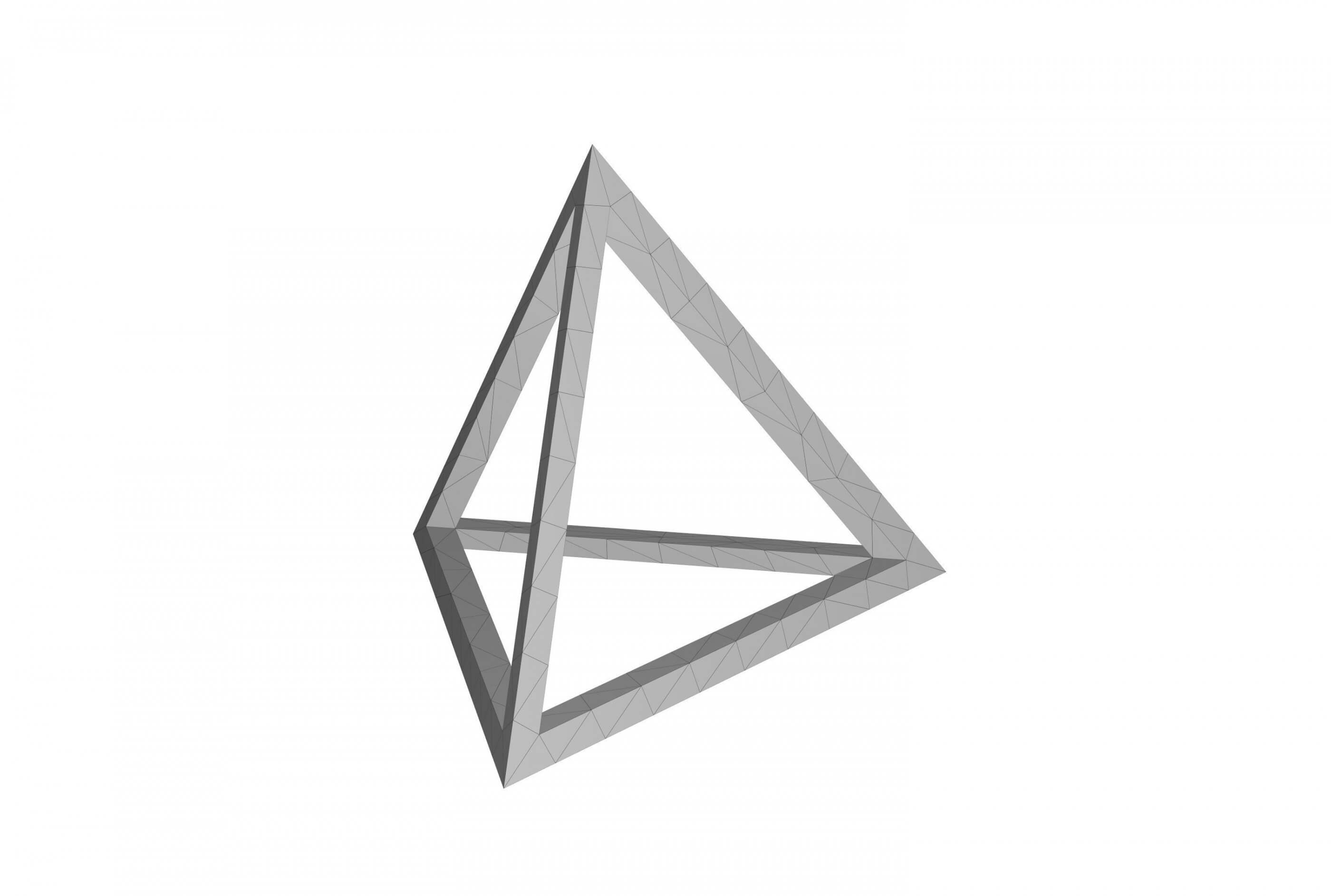 Wireframe Pyramid - 3D Model by 3dsldworks