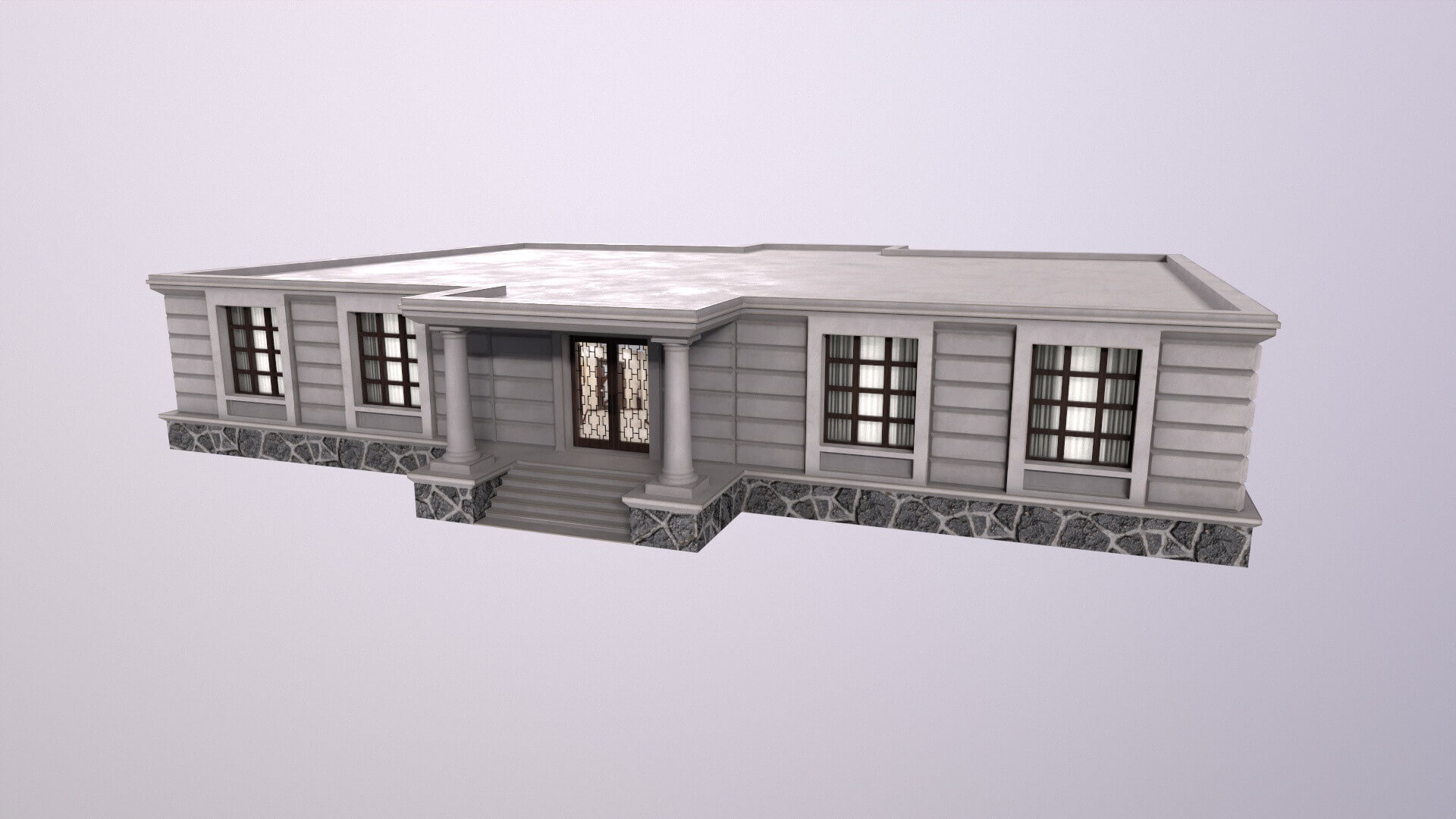 Architecture PBR City Buildings Kitbash Low-poly 3D Model by 3DsOrigami