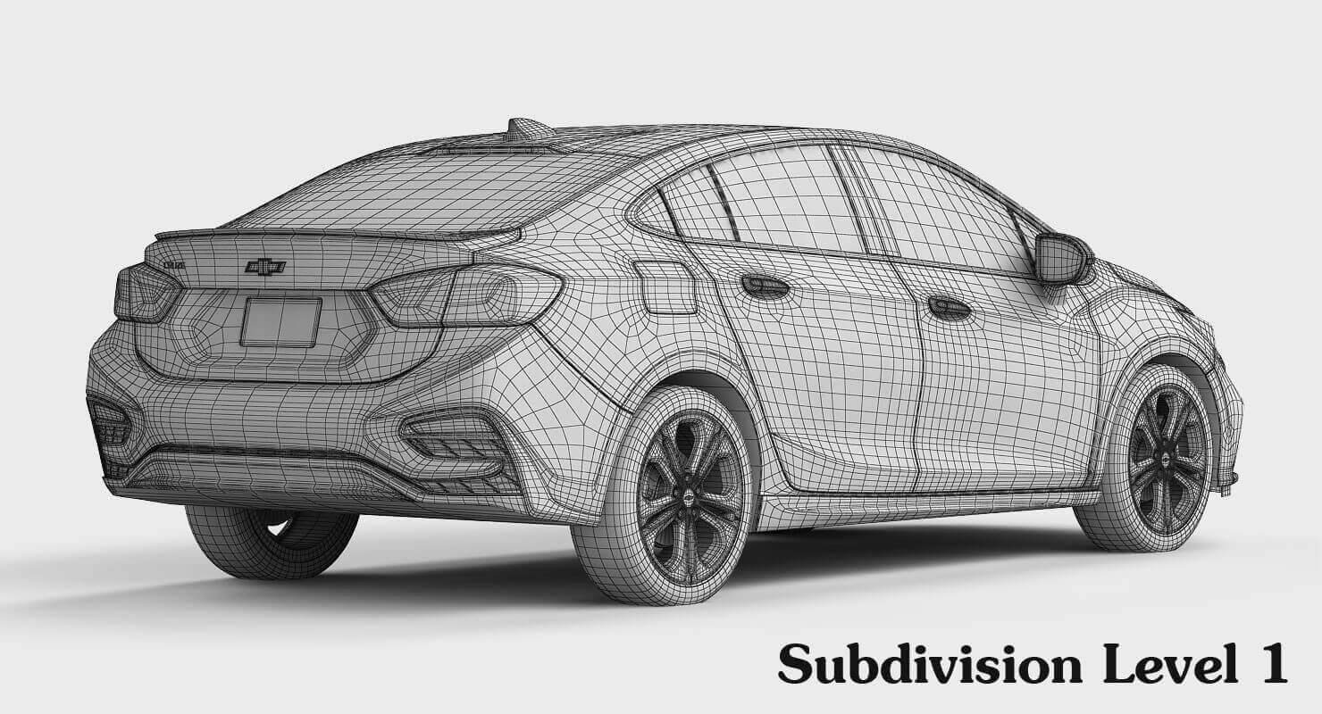 2016 Chevy Cruze - 3D Model by 3DStarving