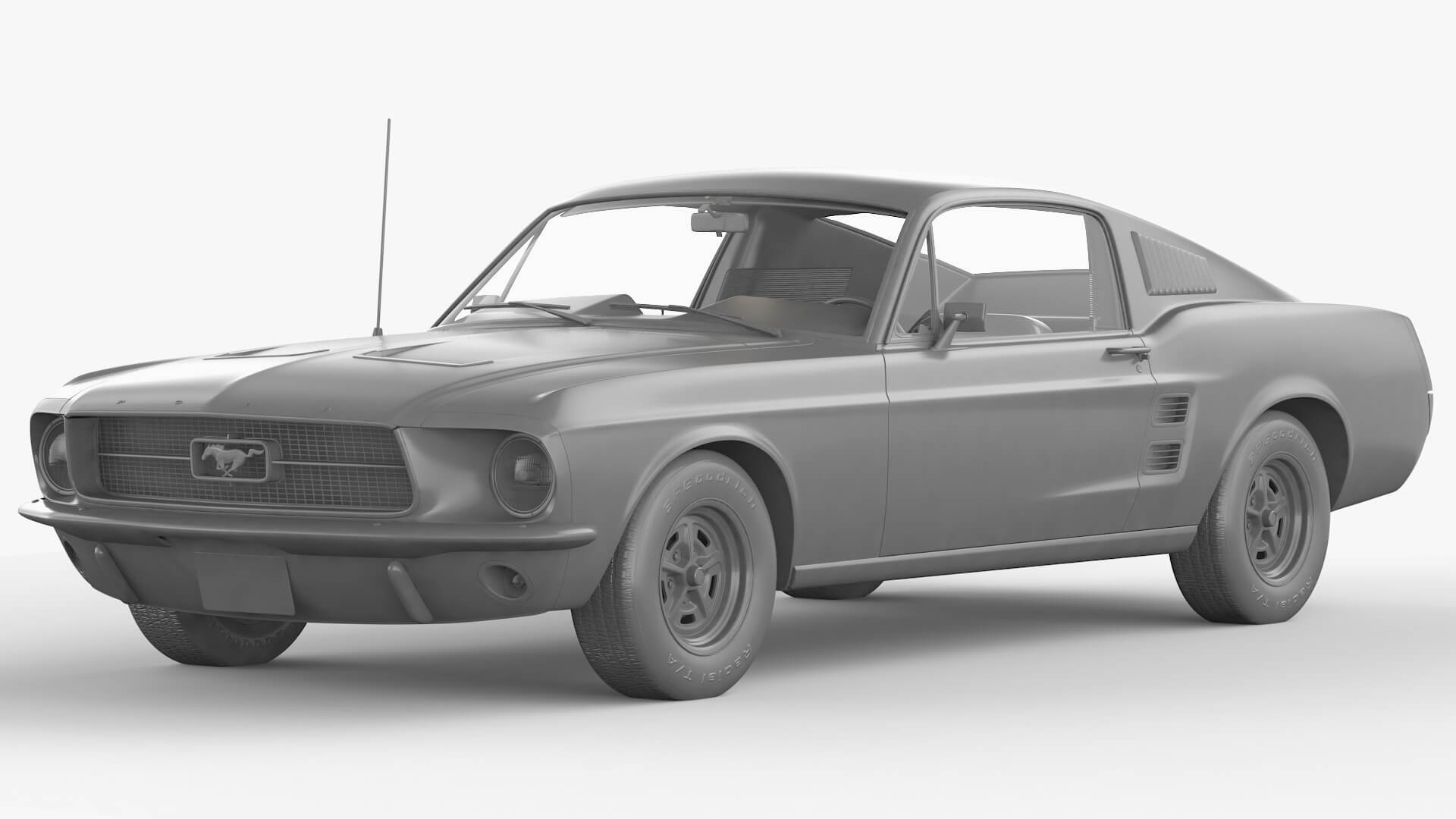 Ford Mustang Fastback 1967 - 3D Model by 3DStarving