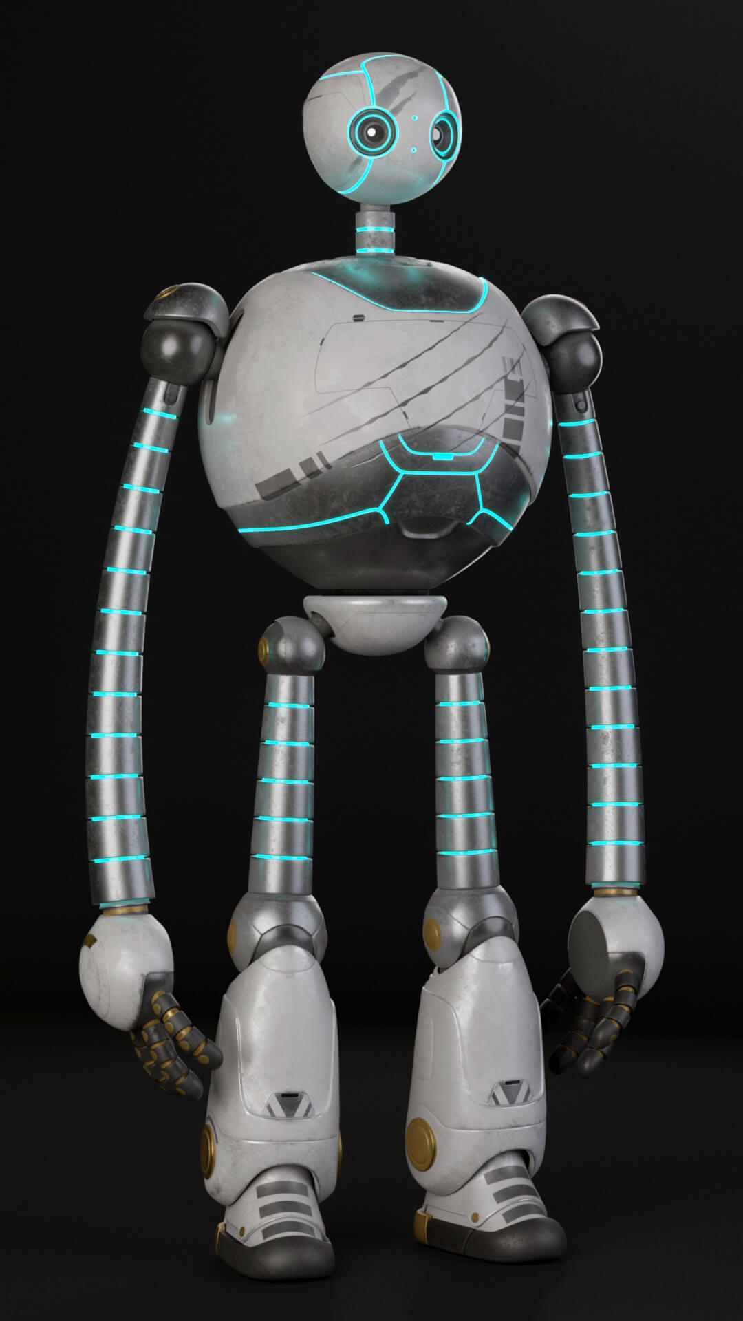 Wild Robot 3D Render, Digital Art by 3DStarving