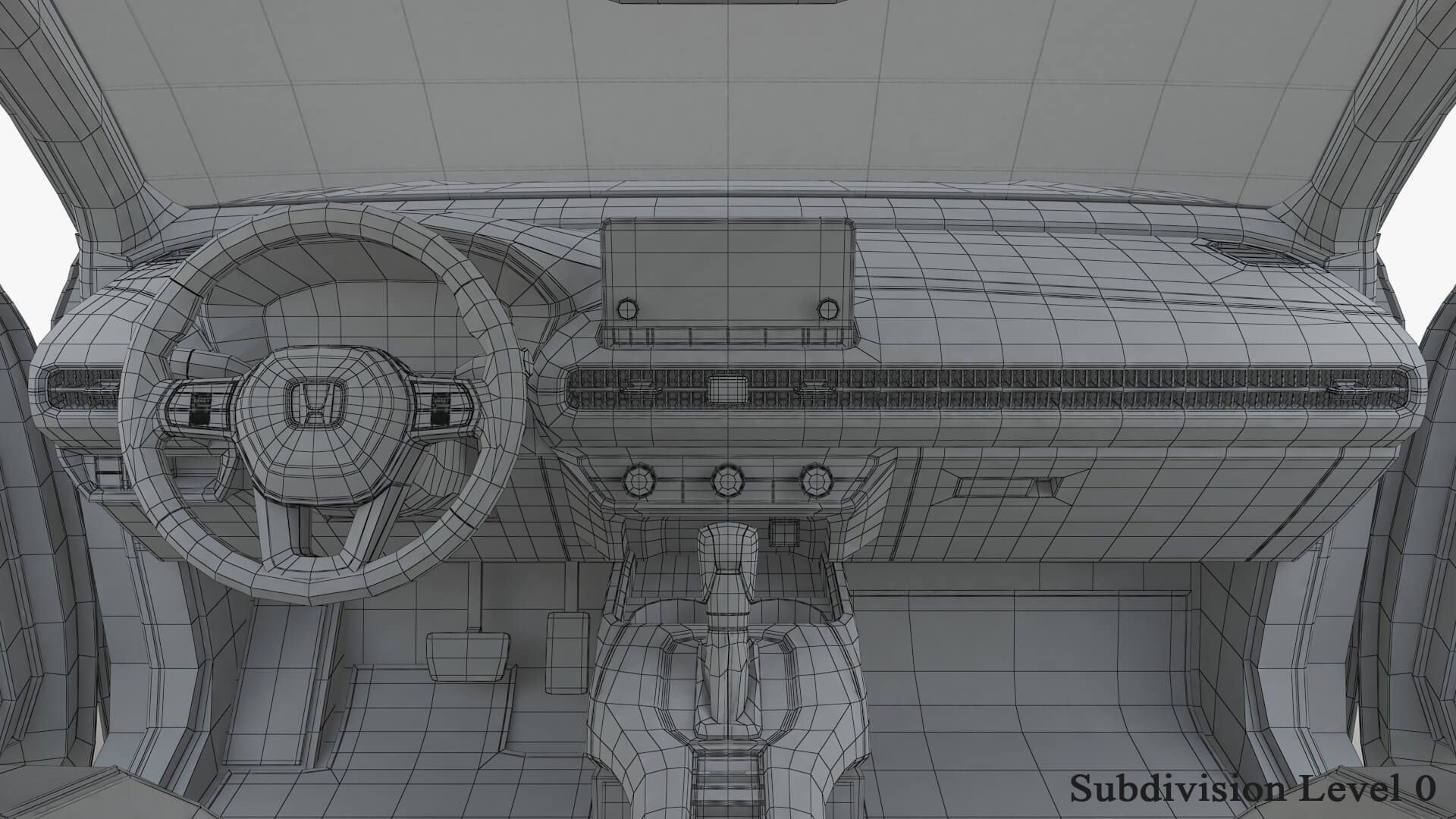 Honda HR-V 2023 With Detailed Interior 3D Model by 3DStarving