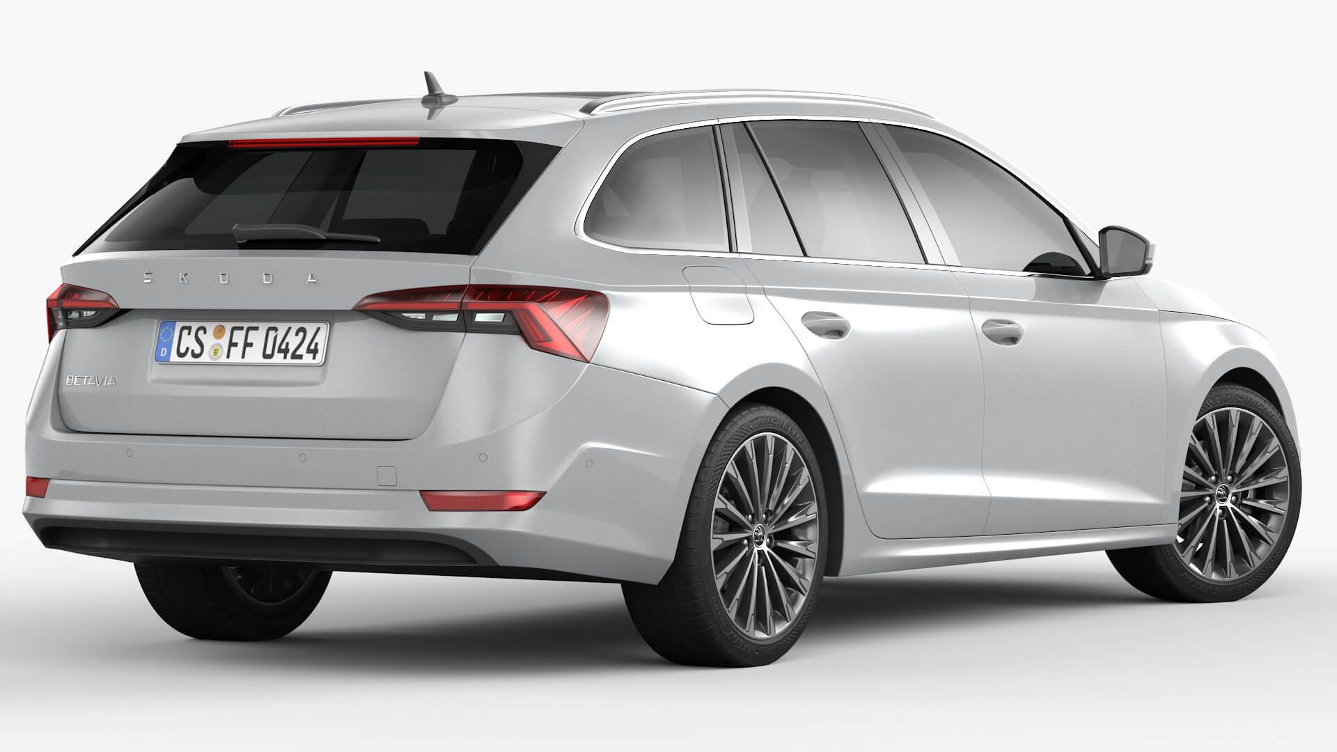 Skoda Octavia Combi 2020 with Detailed Interior - 3D Model by 3DStarving