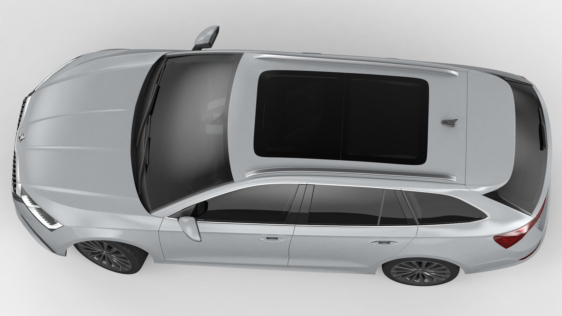 Skoda Octavia Combi 2020 with Detailed Interior - 3D Model by 3DStarving