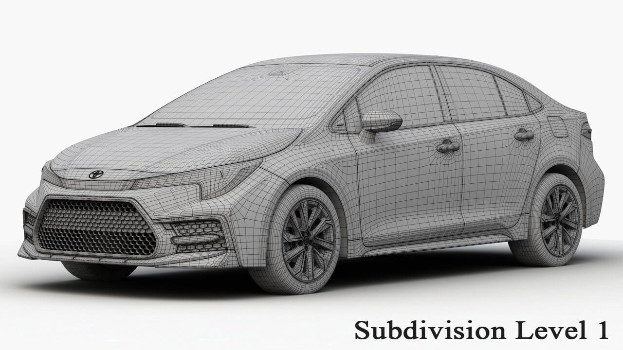 Toyota Corolla 2020 - 3D Model by 3DStarving