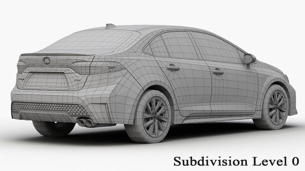 Toyota Corolla 2020 - 3D Model by 3DStarving