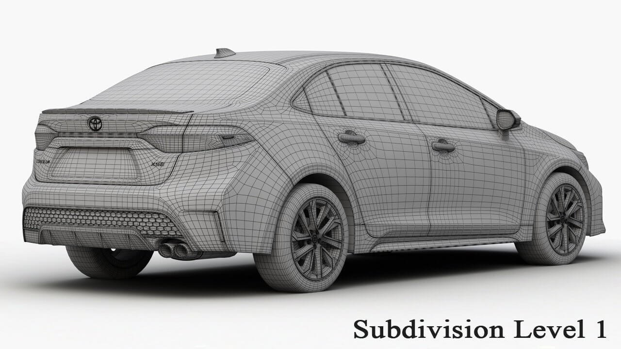 Toyota Corolla 2020 - 3D Model by 3DStarving