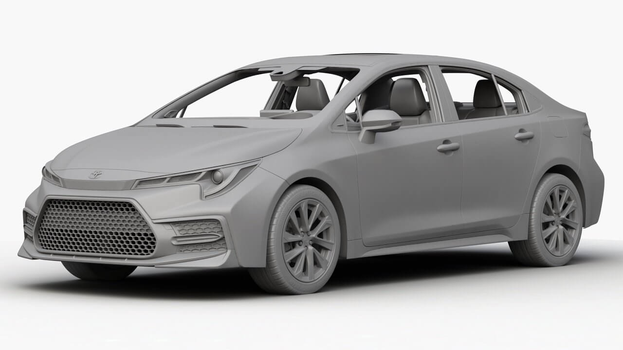 Toyota Corolla 2020 - 3D Model by 3DStarving