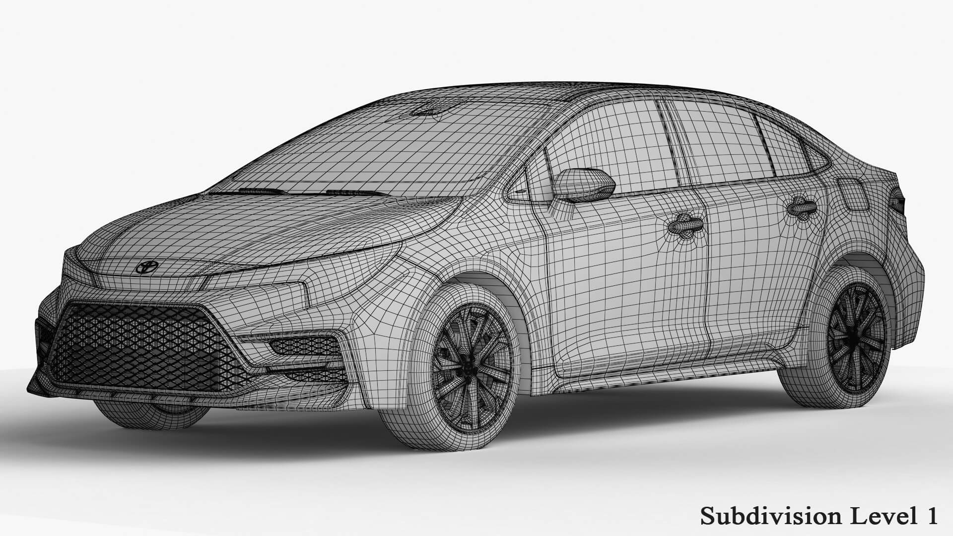 Toyota Corolla 2023 - 3D Model by 3DStarving