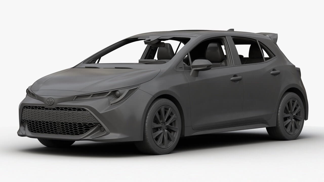 Toyota Corolla Hatchback - 3D Model by 3DStarving