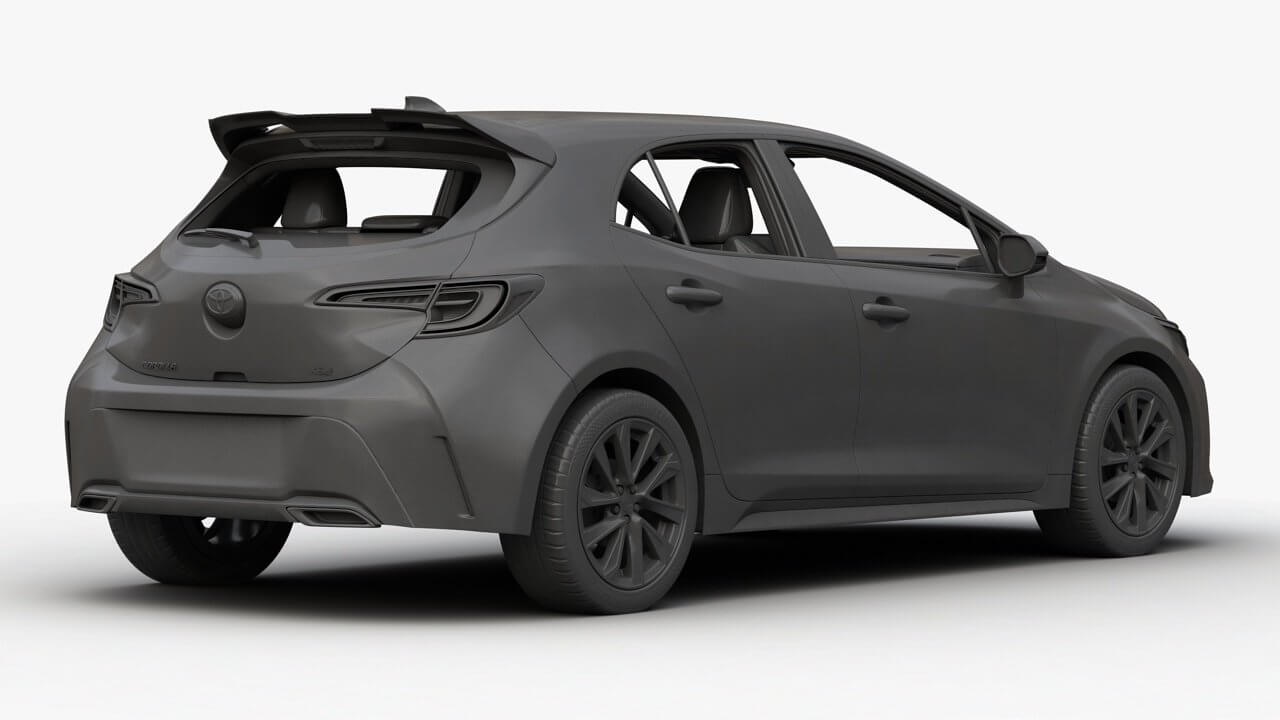 Toyota Corolla Hatchback - 3D Model by 3DStarving