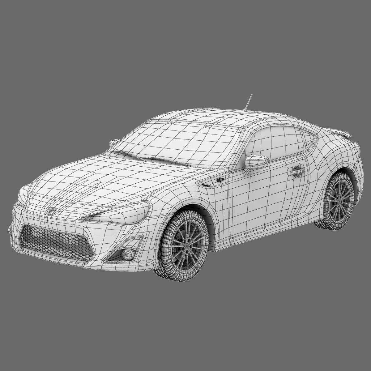 2013 Toyota GT86 - 3D Model by 3DStarving