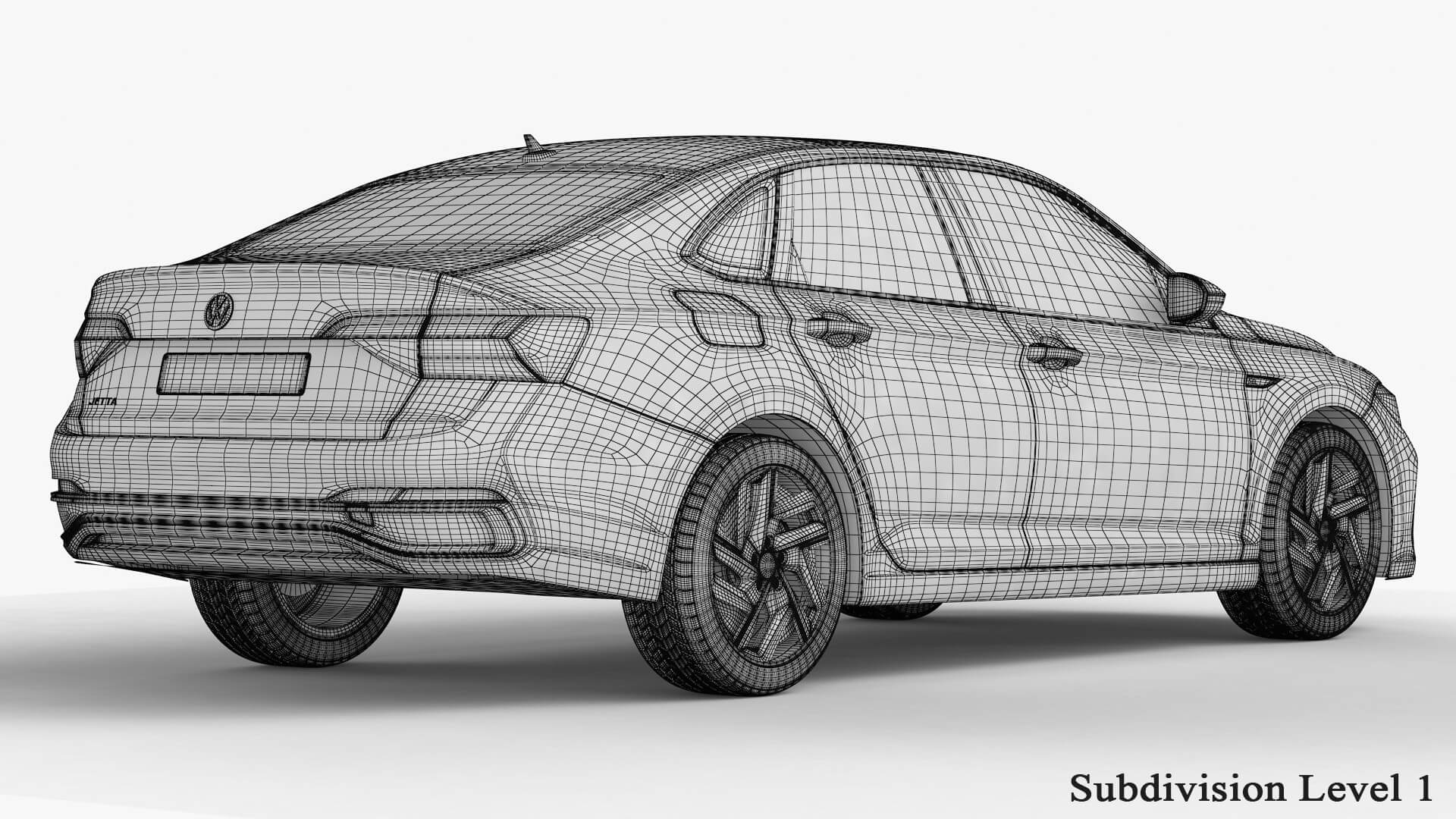 Volkswagen Jetta 2022 - 3D Model by 3DStarving