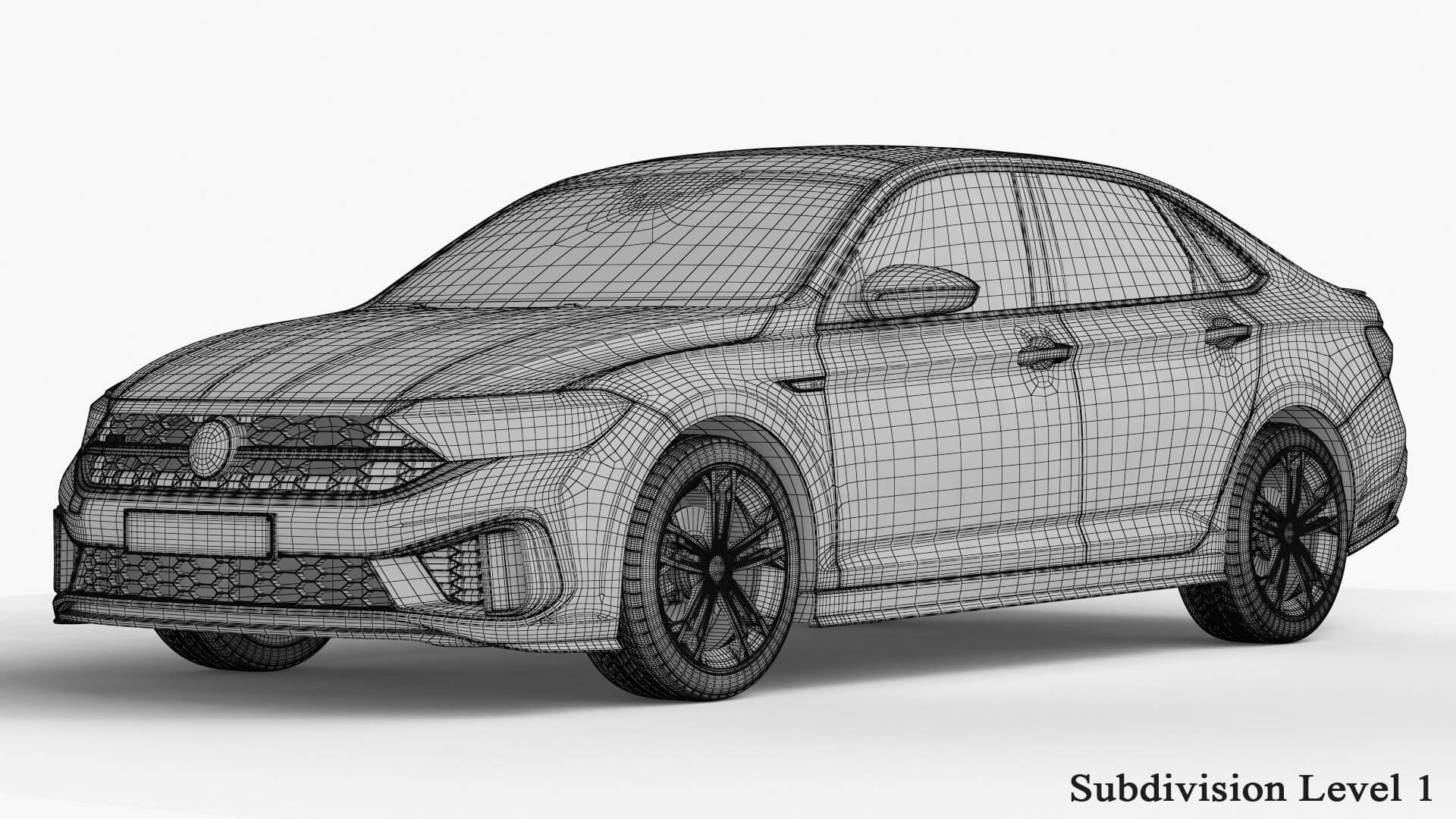 Volkswagen Jetta GLI 2022 - 3D Model by 3DStarving