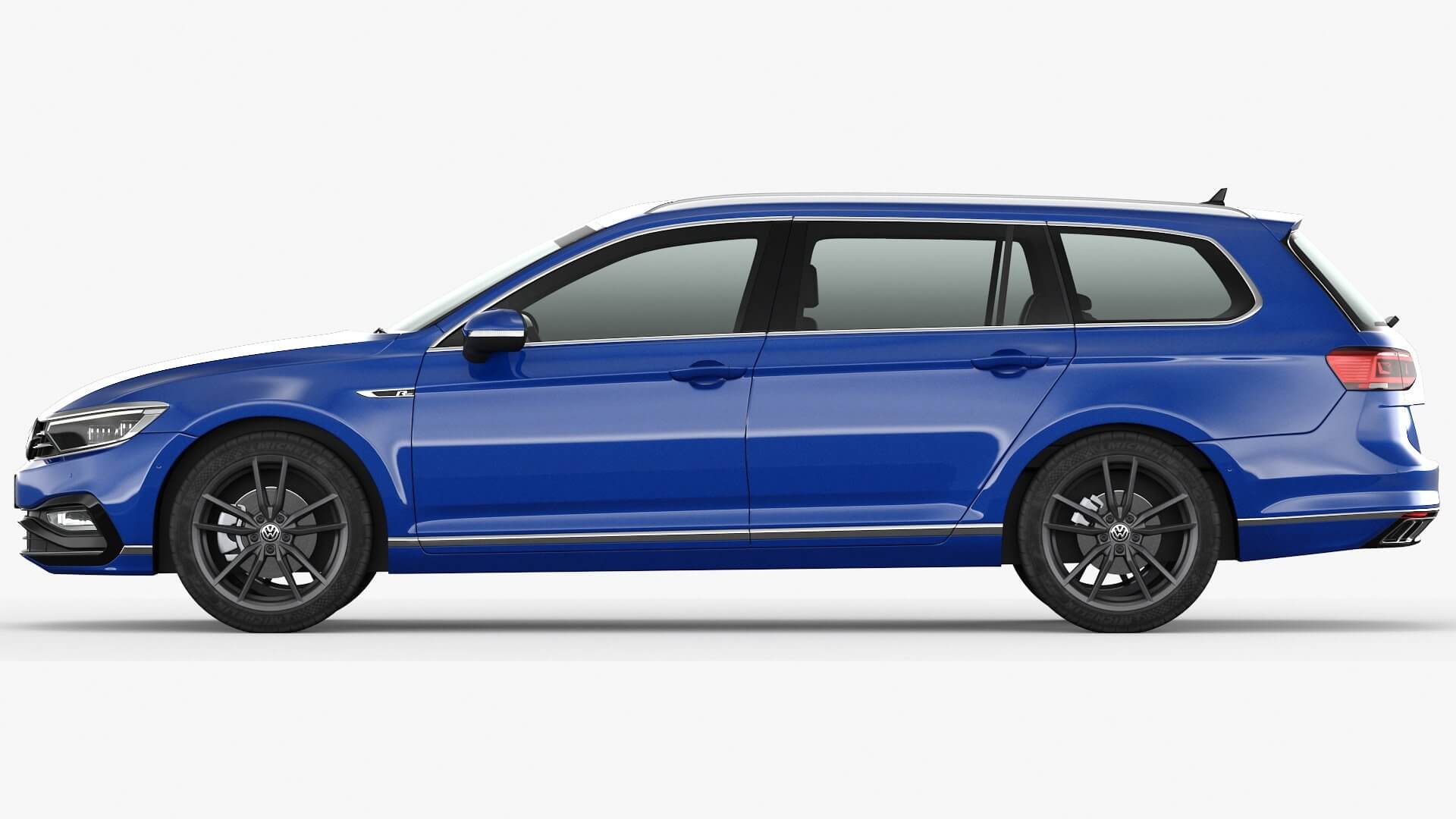 Volkswagen Passat Variant 2020 Detailed Interior - 3D Model by 3DStarving