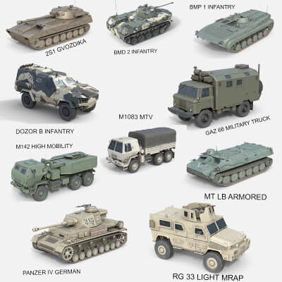 3D Models | Military | Military Vehicles | RenderHub