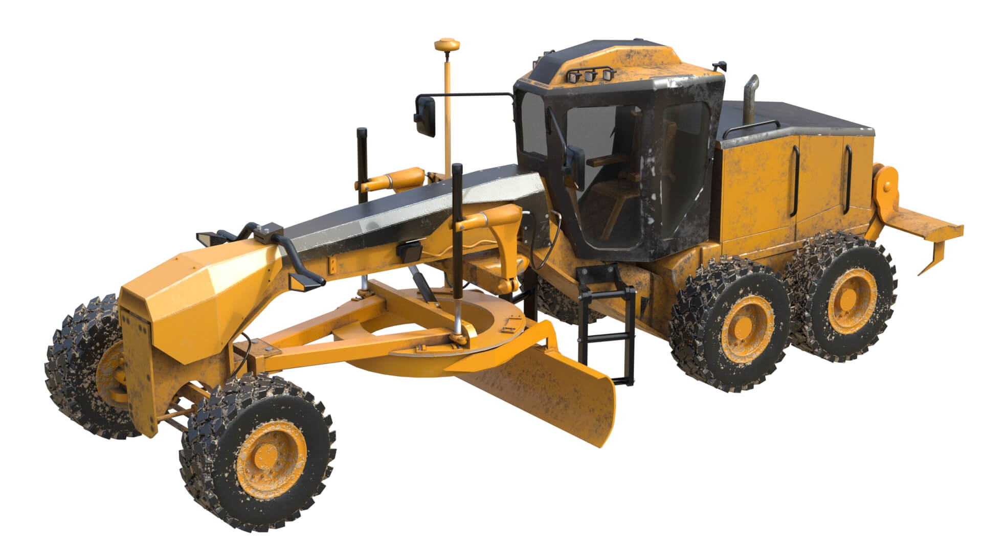 140m Motor Grader - 3D Model by 3dstudio