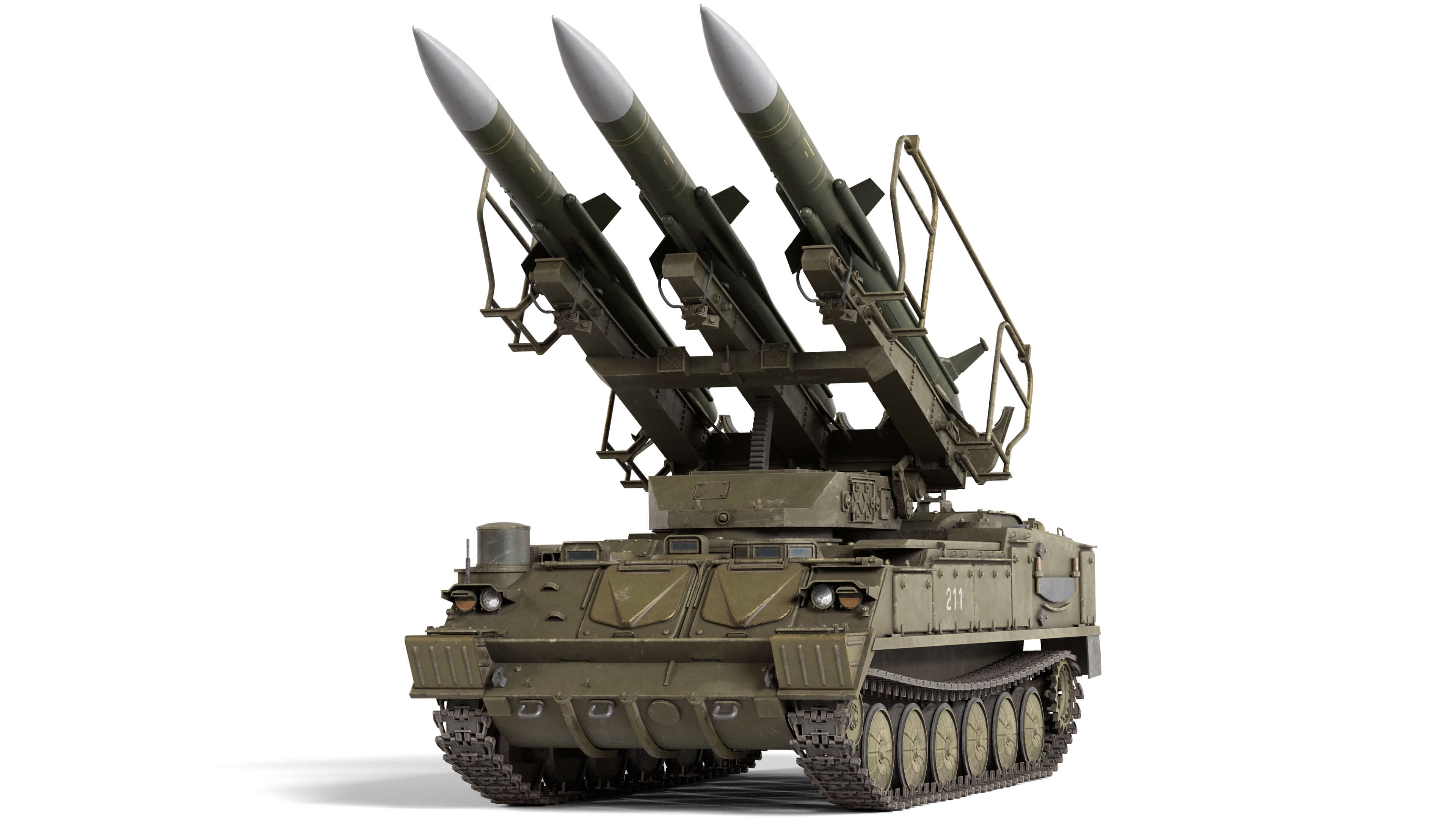 2K12 Kub Missile System - 3D Model by 3dstudio