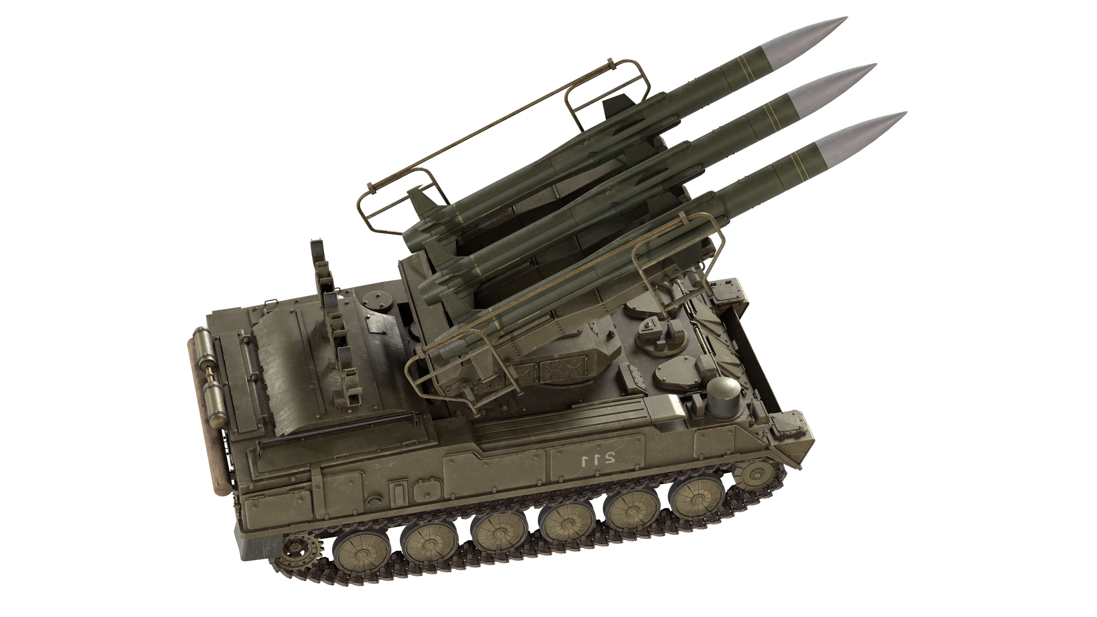 2K12 Kub Missile System - 3D Model by 3dstudio