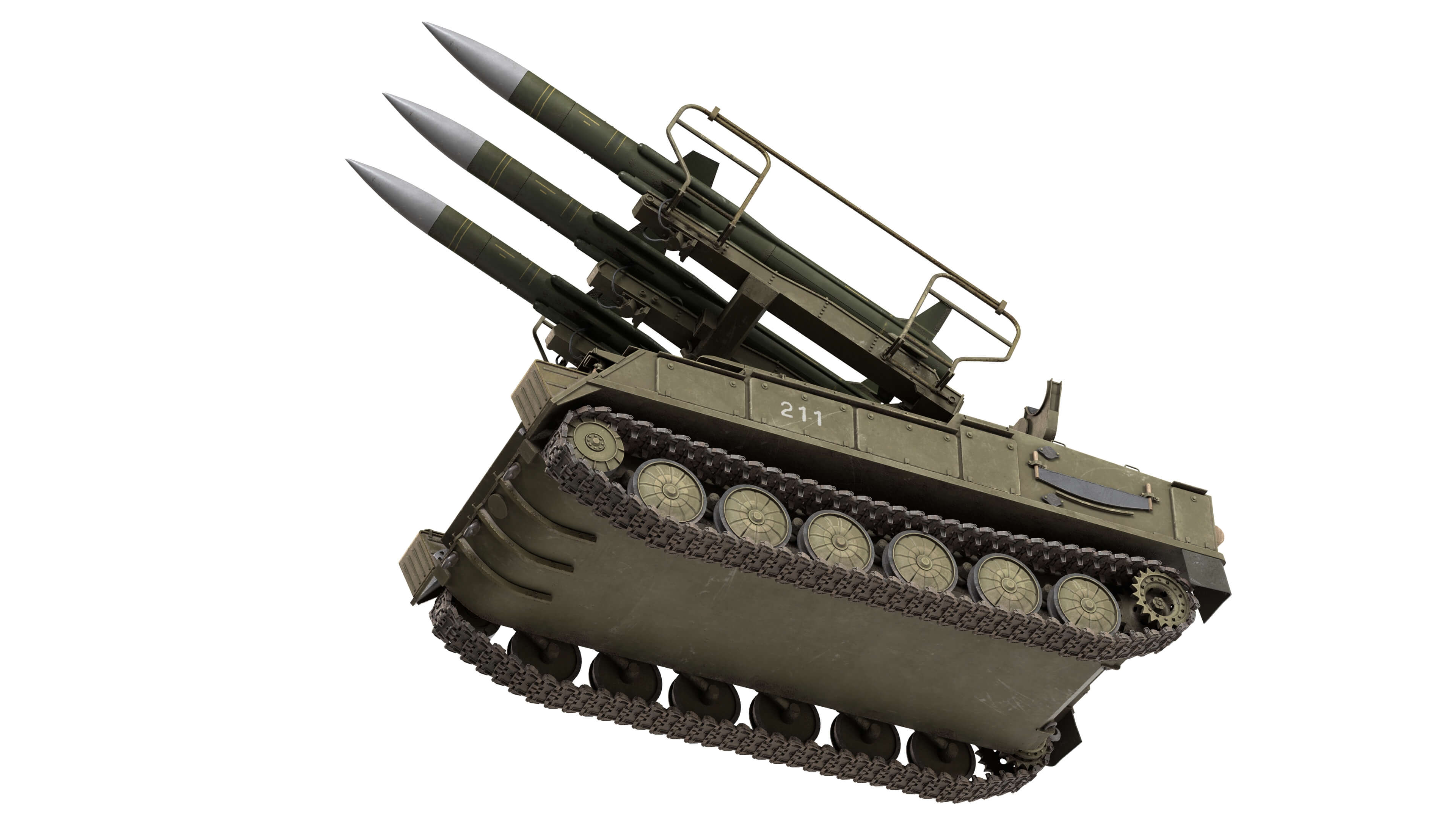 2K12 Kub Missile System - 3D Model by 3dstudio