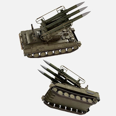 2K12 Kub Missile System - 3D Model by 3dstudio