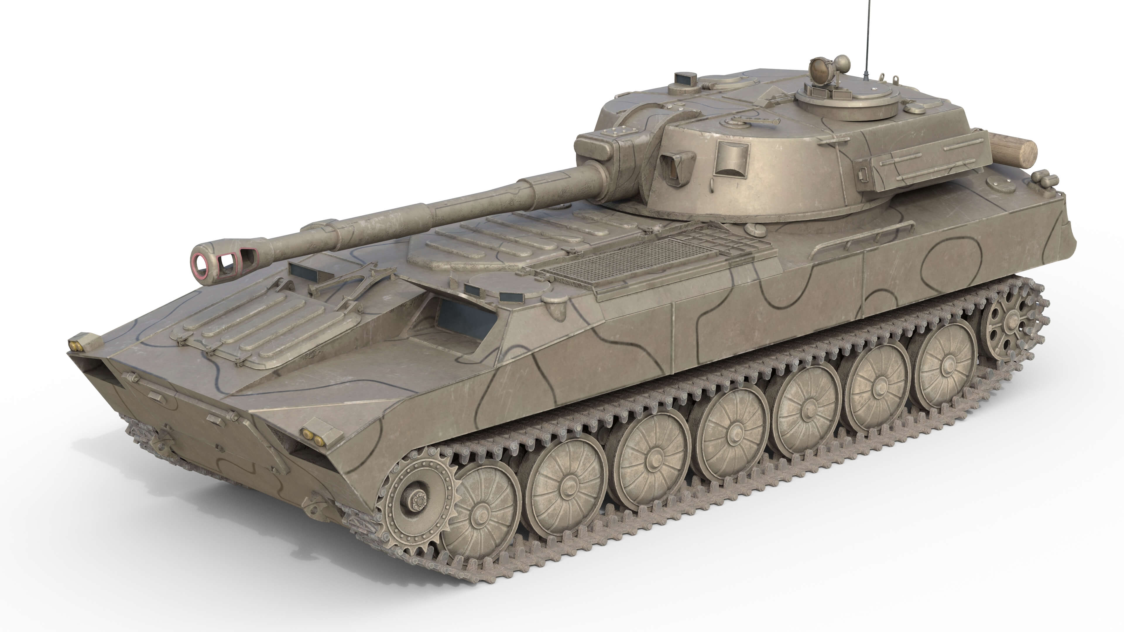 2S1 Gvozdika Soviet Howitzer - 3D Model by 3dstudio