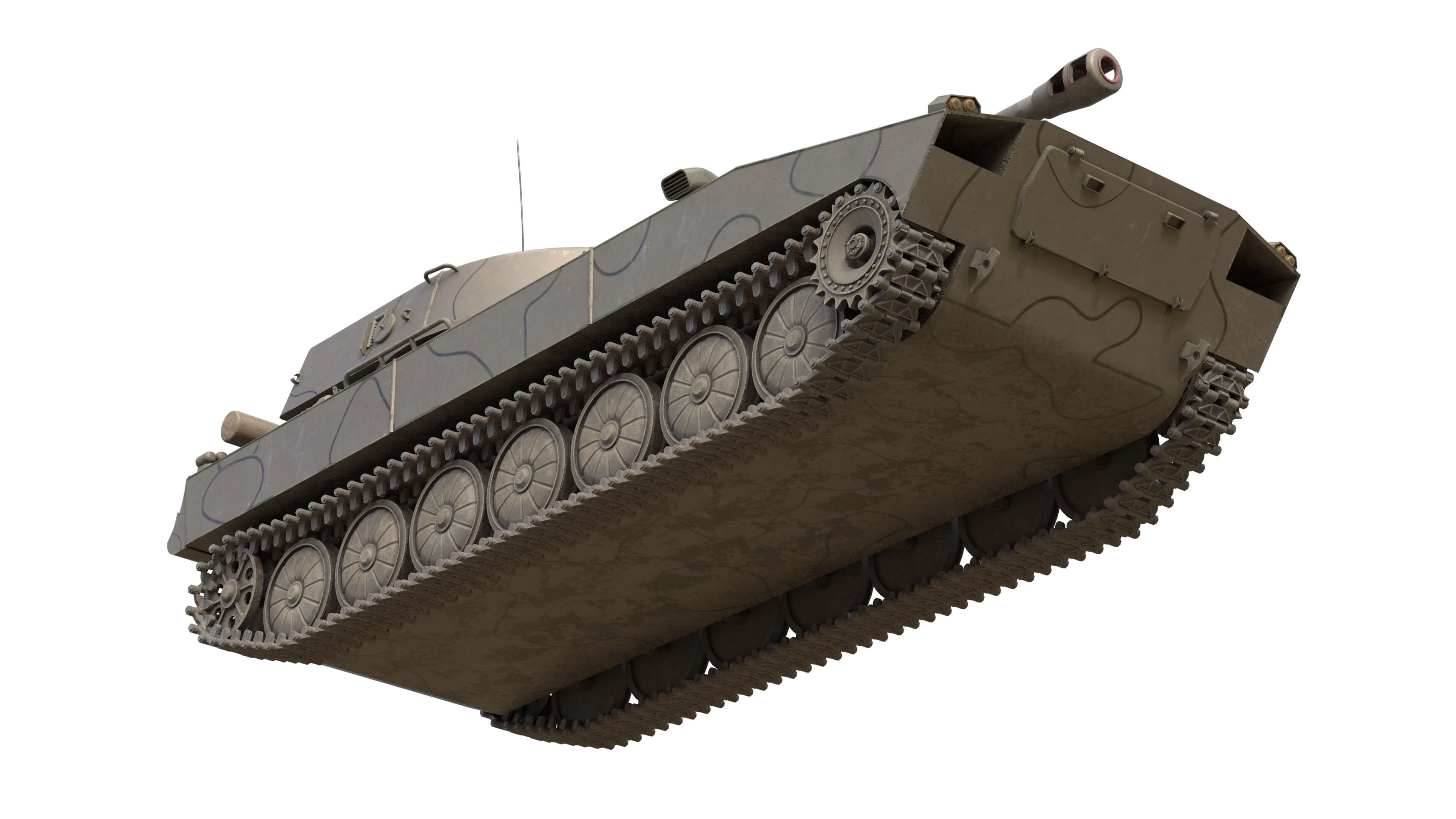 2S1 Gvozdika Soviet Howitzer - 3D Model by 3dstudio