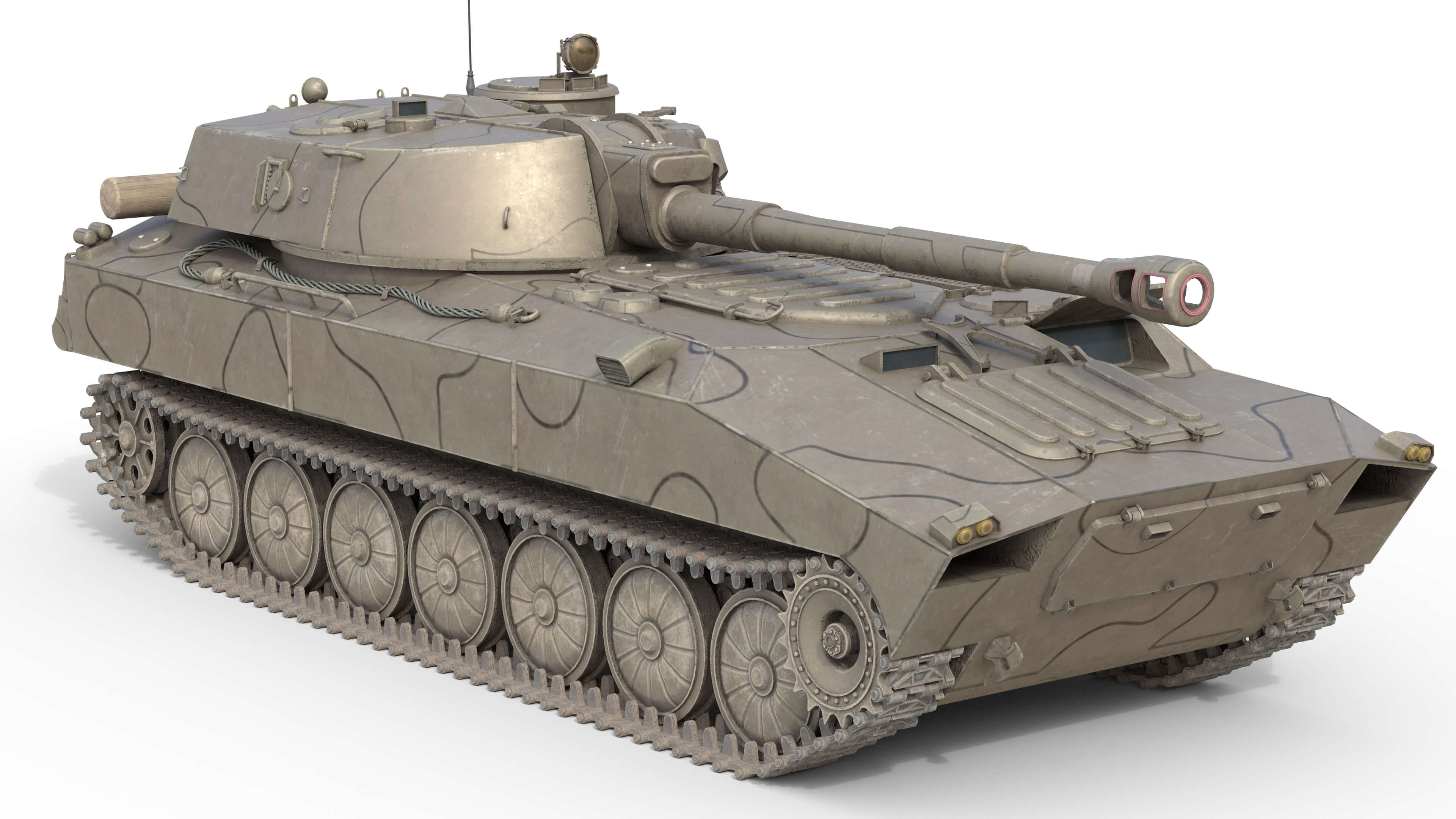 2S1 Gvozdika Soviet Howitzer - 3D Model by 3dstudio