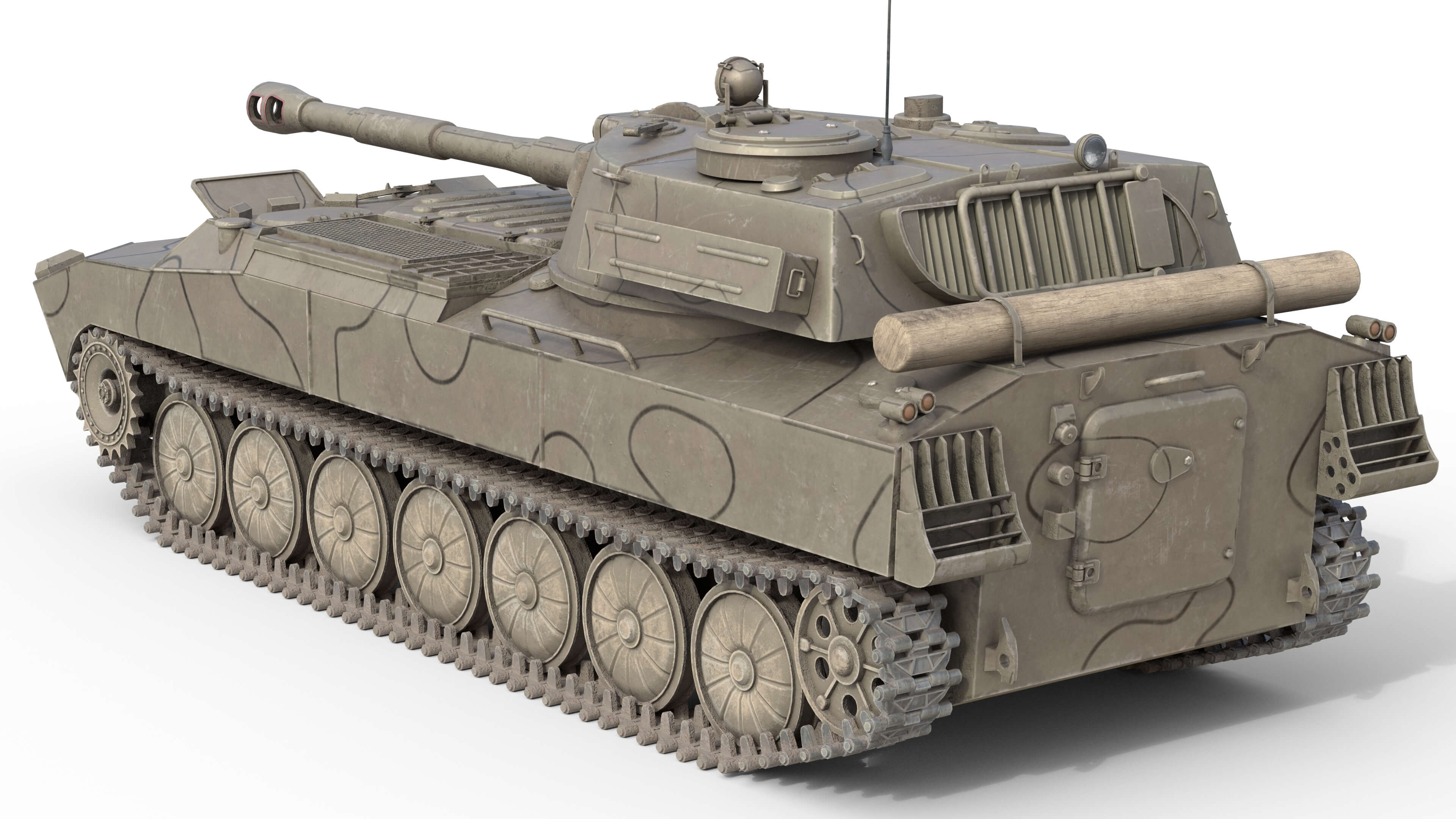 2S1 Gvozdika Soviet Howitzer - 3D Model by 3dstudio