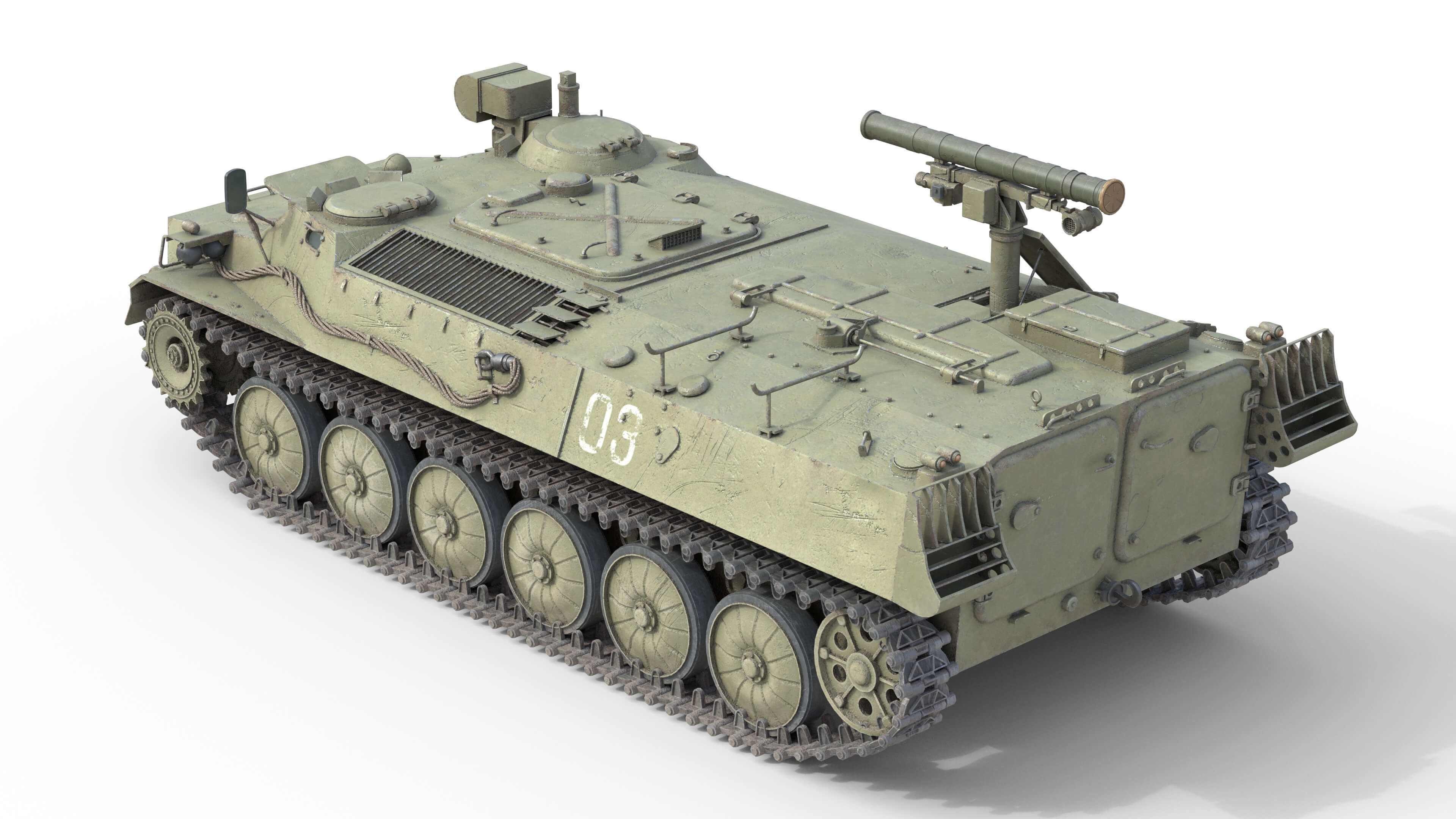 9K114 Shturm Saclos Soviet Anti Tank Missile - 3D Model by 3dstudio