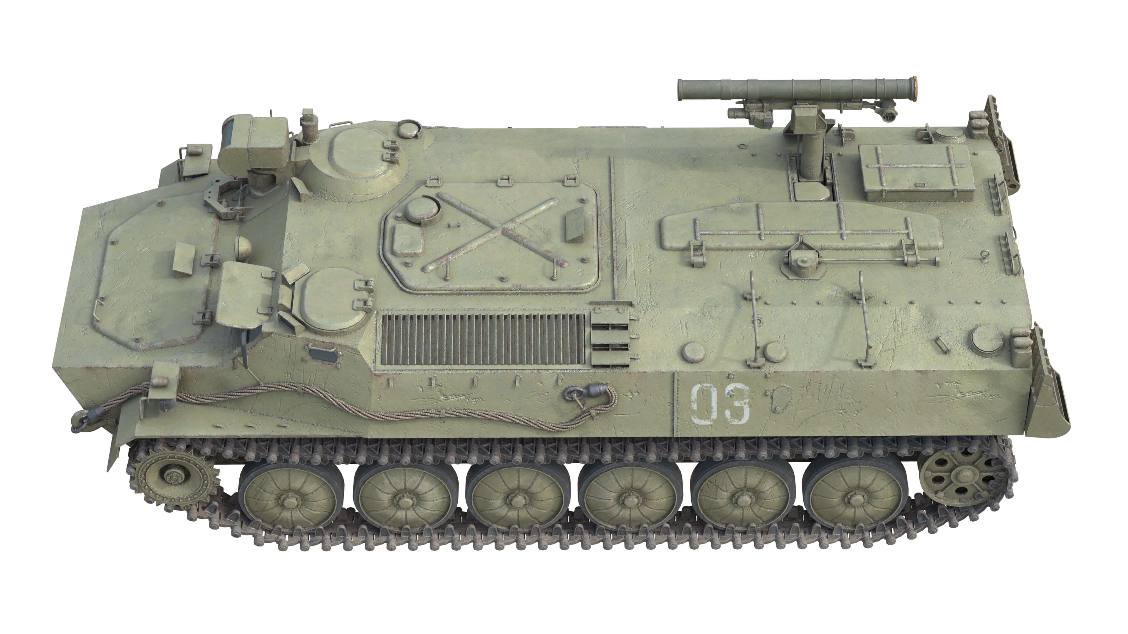 9K114 Shturm Saclos Soviet Anti Tank Missile - 3D Model by 3dstudio