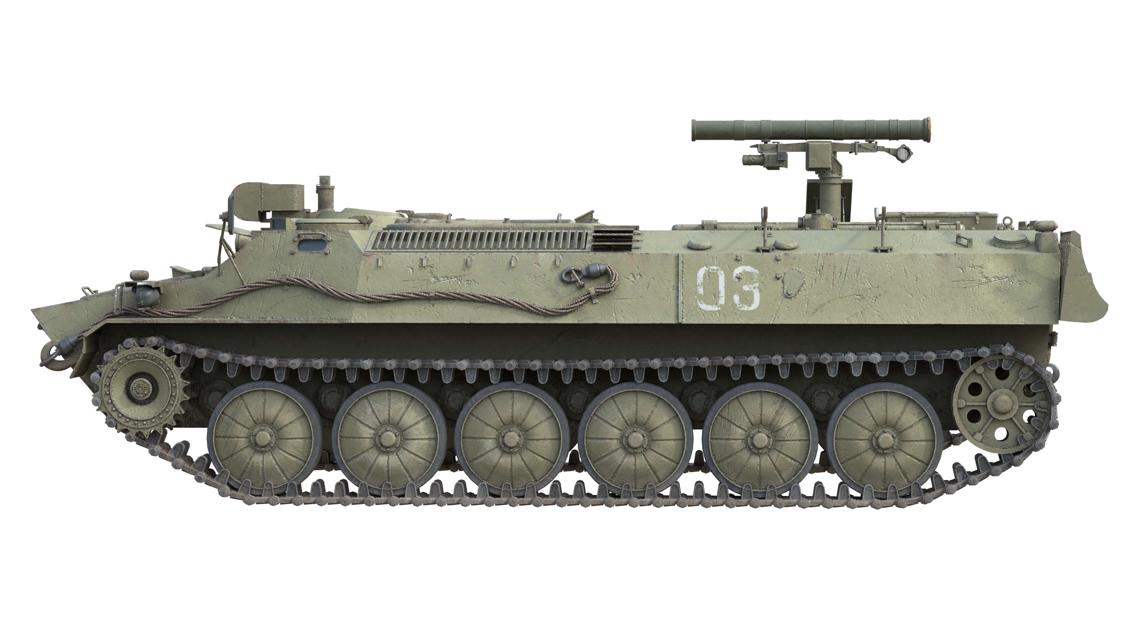 9K114 Shturm Saclos Soviet Anti Tank Missile - 3D Model by 3dstudio